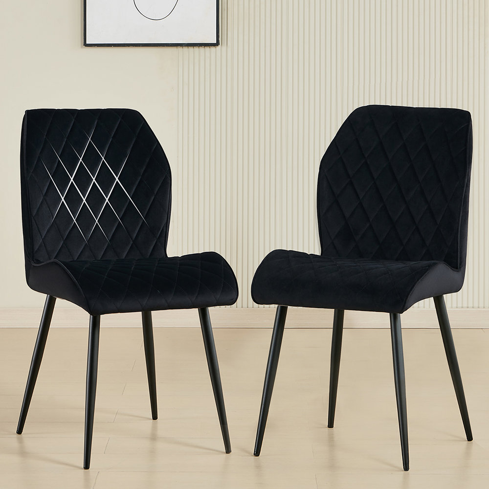 Corrigan Studio Cassara Modern Velvet Upholstered Large Dining Chair ...