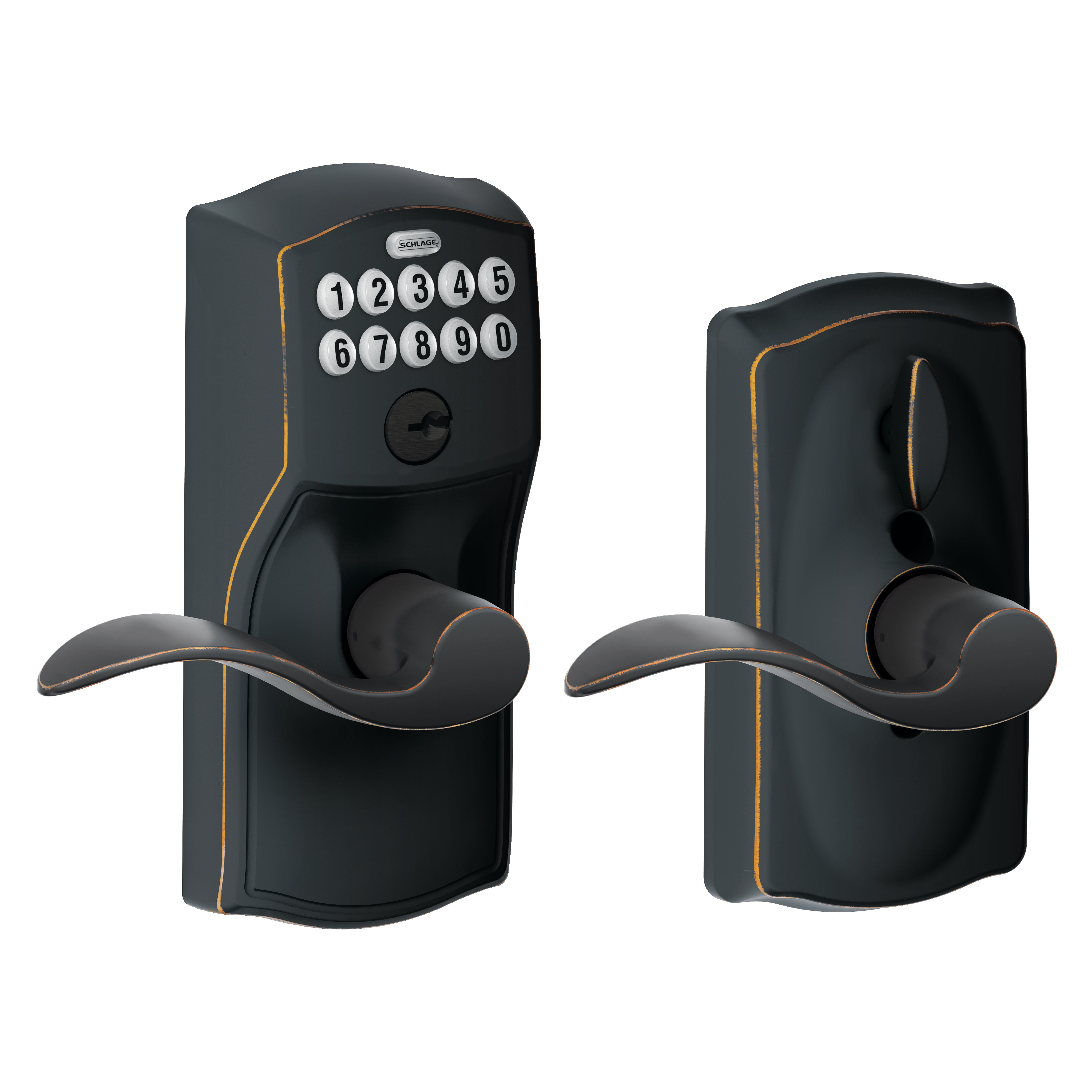 Schlage Accent Keypad Lever with Camelot Trim & Reviews | Wayfair