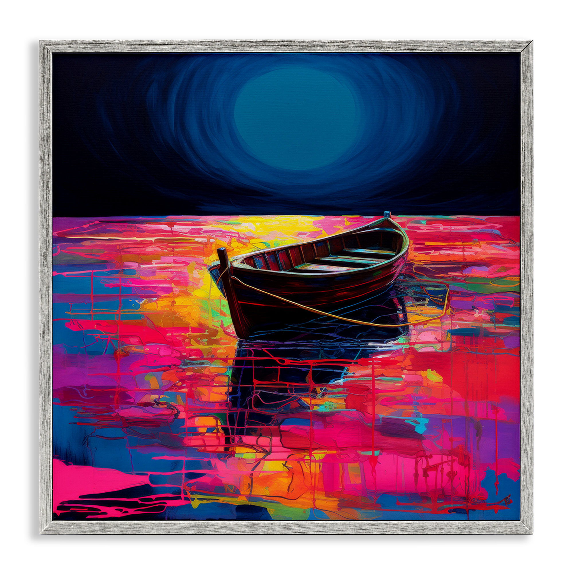 Breakwater Bay Ethereal Cruiser Boat Framed Giclee Art by Leah McLean ...