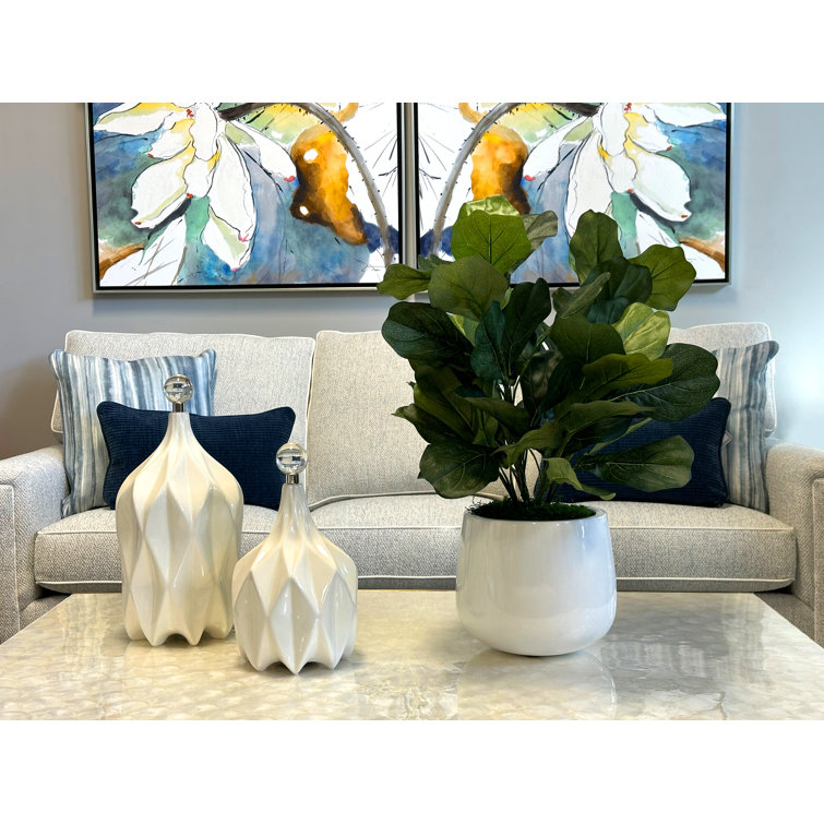 Creative Displays, Inc. Organic Modern Faux Fiddle Leaf Fig Plant ...