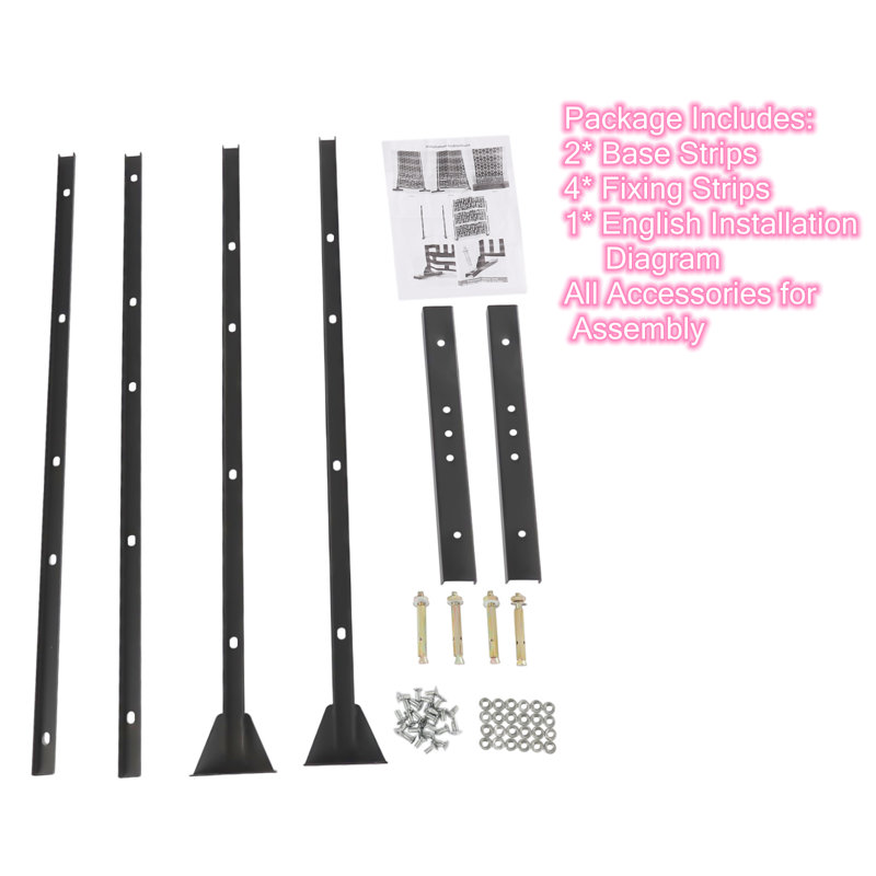 FRONG 74.8'' H Privacy Screen Bracket (Privacy Screen Panels Not ...