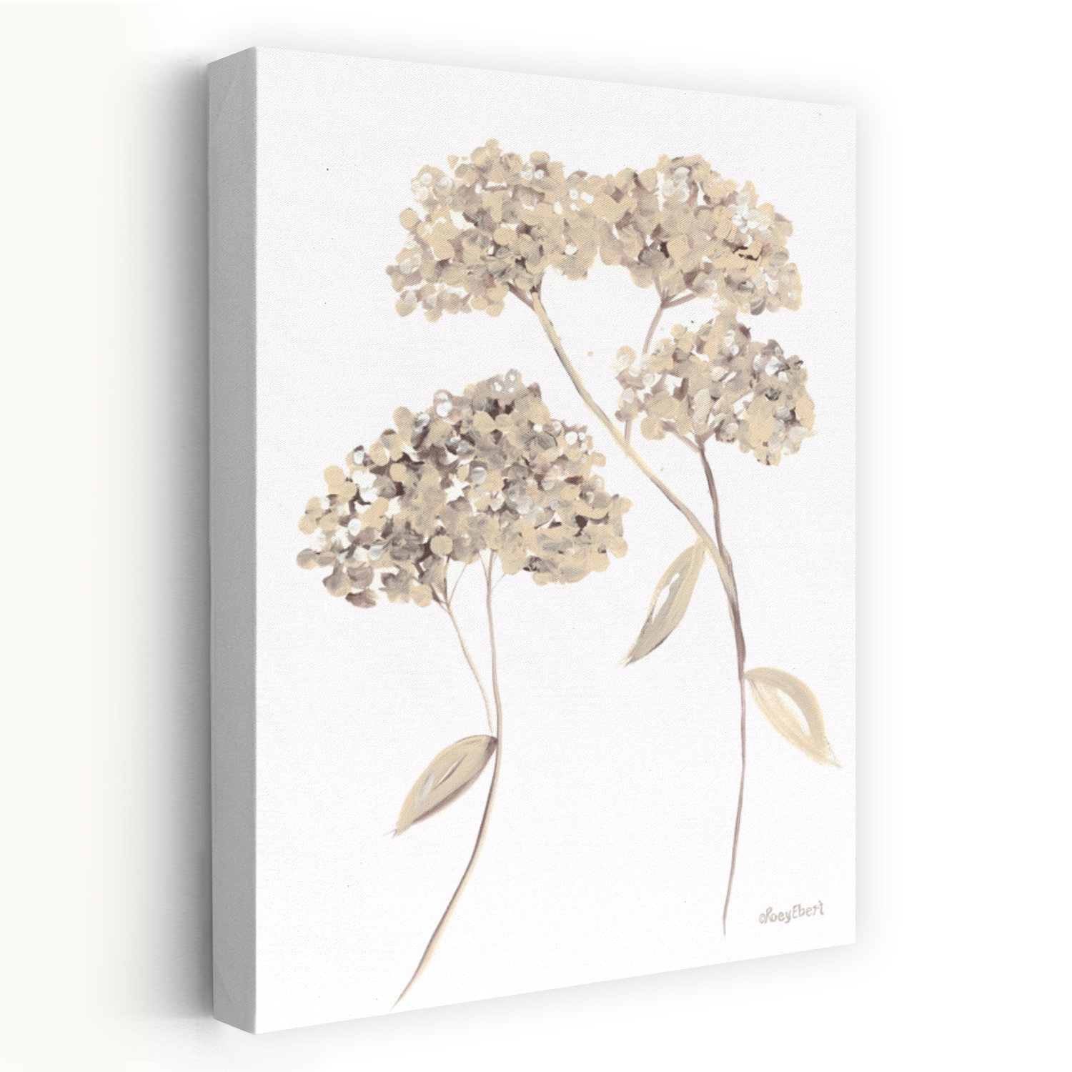 Ophelia & Co. Hydrangeas Natural II Contemporary Hydrangea Flower Art ...