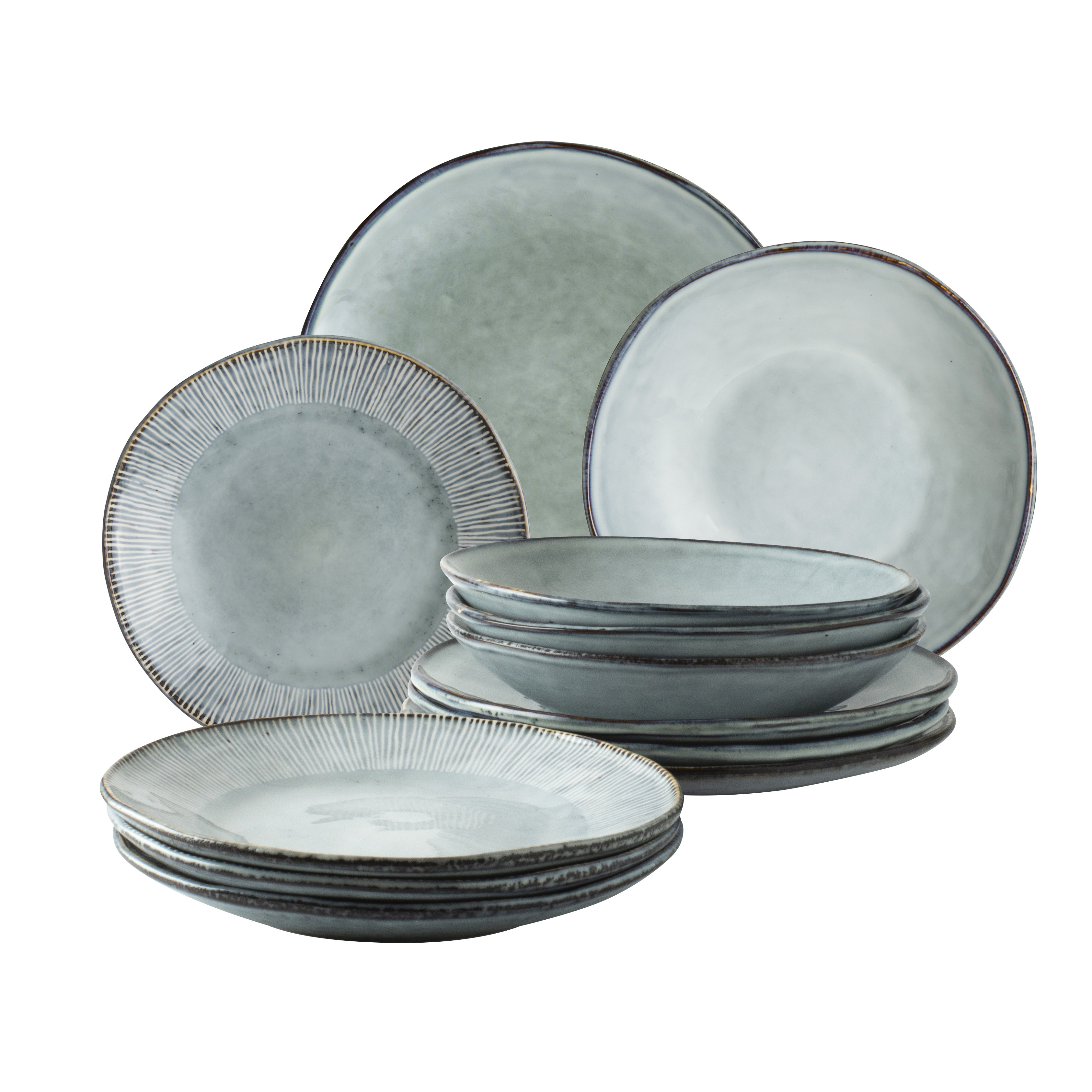 Dutch Rose Amsterdam 12 Piece Dinnerware Set Service for 4 & Reviews ...