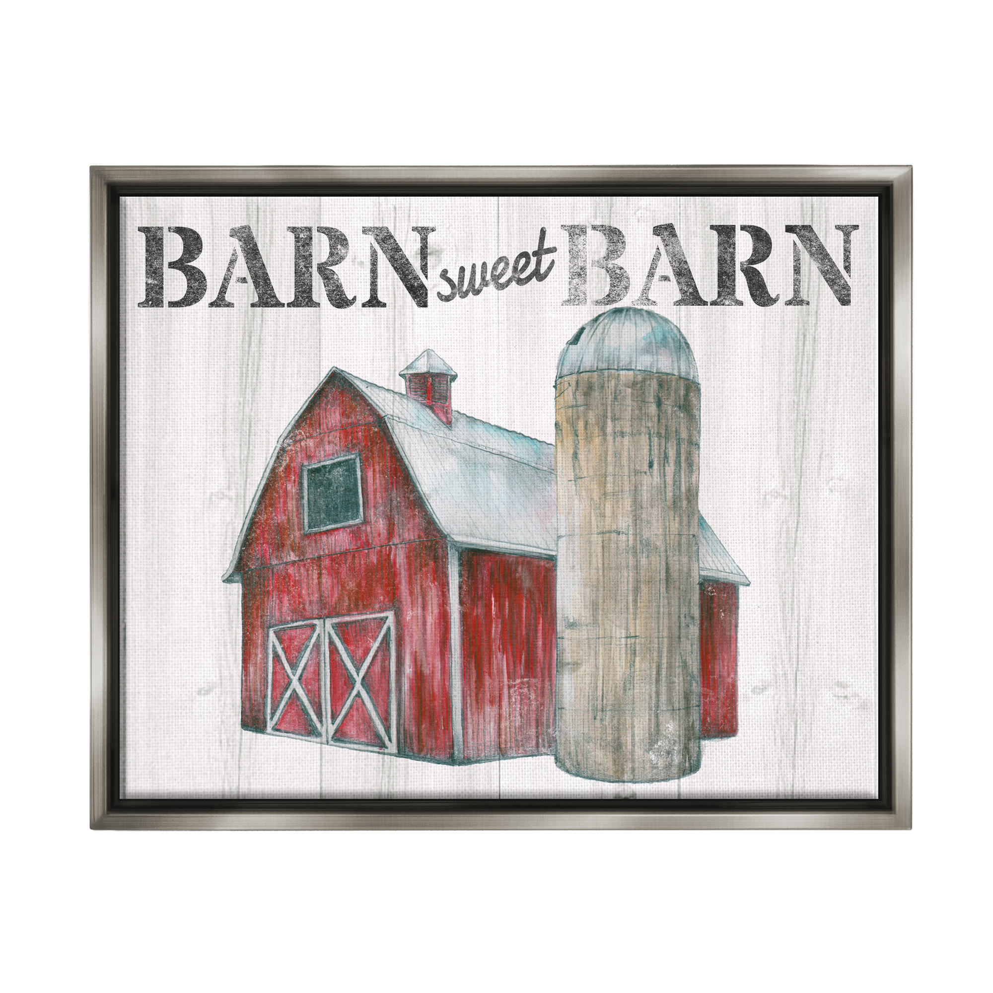 Stupell Industries Sweet Barn Rustic Phrase Floater Frame by Studio 731 ...