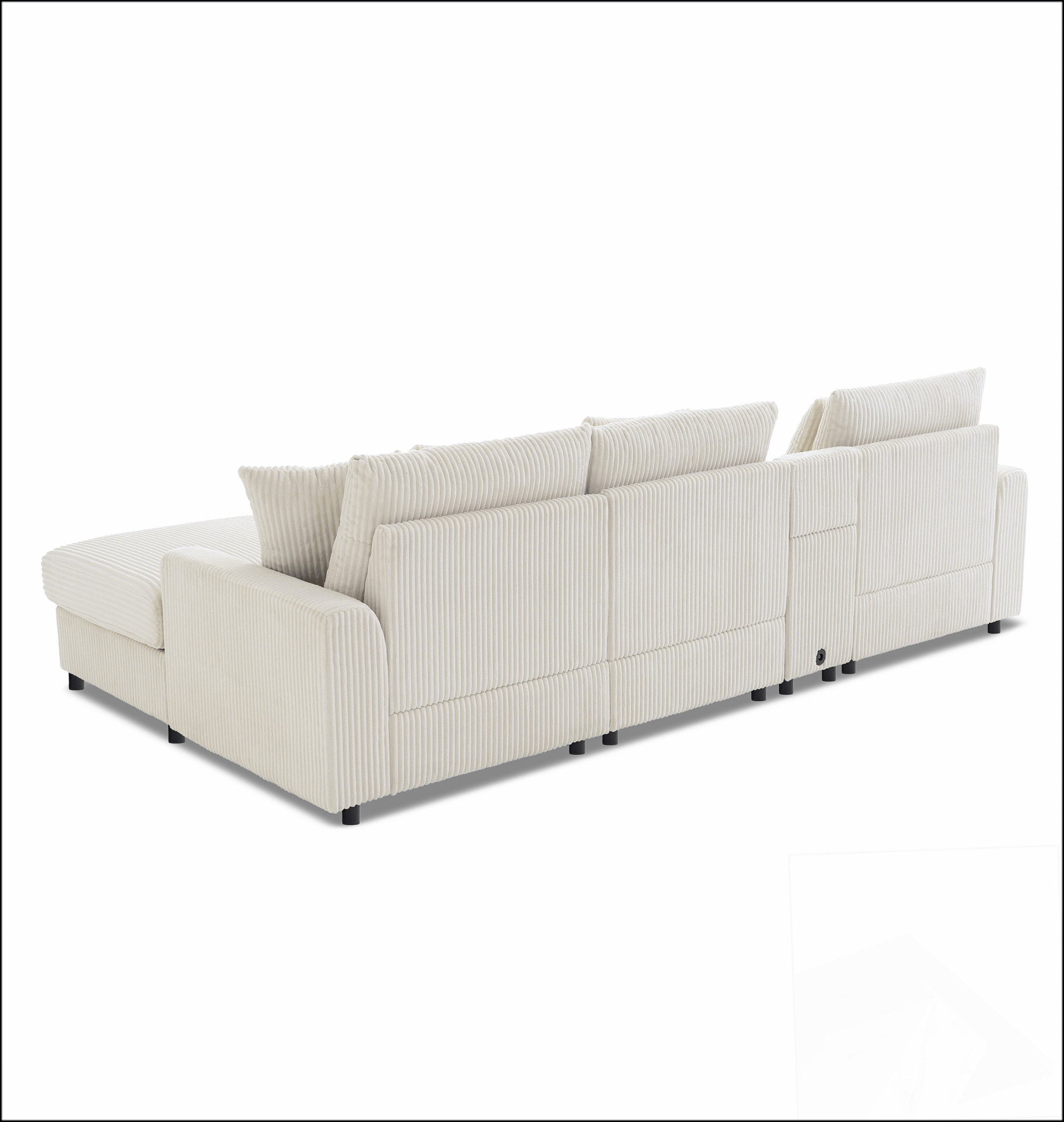 Latitude Run® Sectional Sofa with Bluetooth Speakers,L Shaped Couch ...