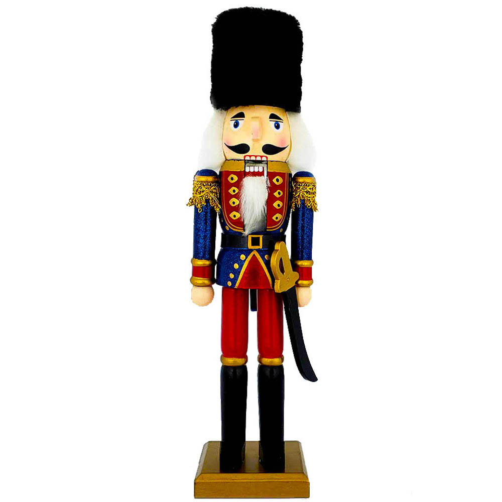 The Holiday Aisle® Traditional Soldier Nutcracker Blue Red And Black ...