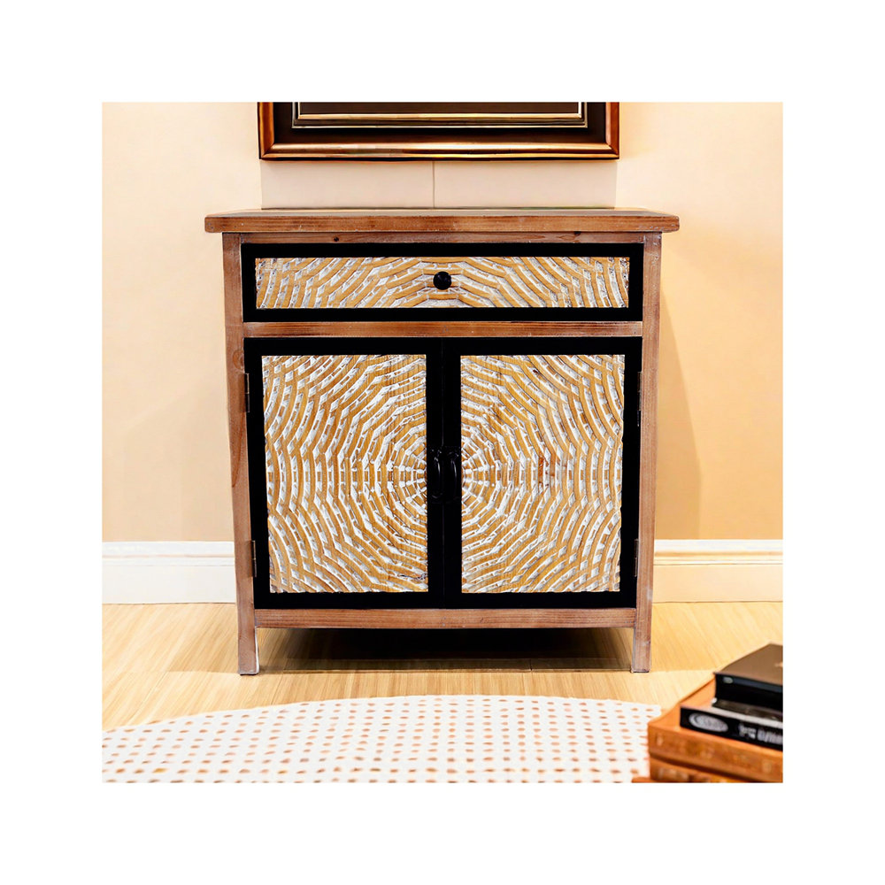 Bungalow Rose Storage Console Table with Drawers and Doors | Wayfair