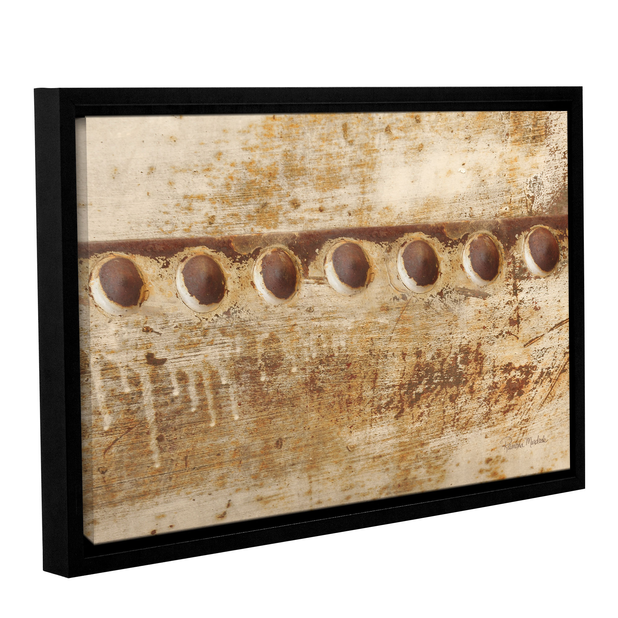 Williston Forge Rusty Rivets by Ramona Murdock - Print on Canvas ...