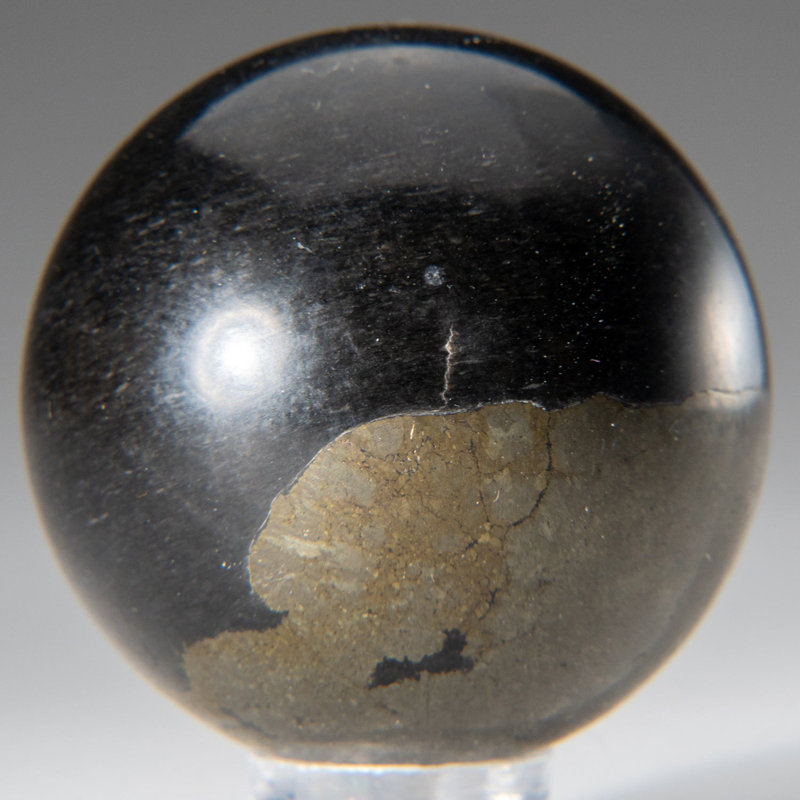 Astro Gallery of Gems Genuine Polished Pyrite Stone Sphere (1.25") with ...