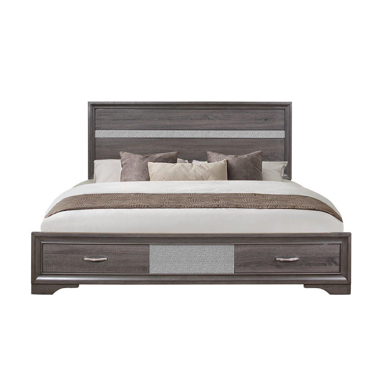 Latitude Run® RYDER SPARKLE GREY QUEEN BED | Wayfair