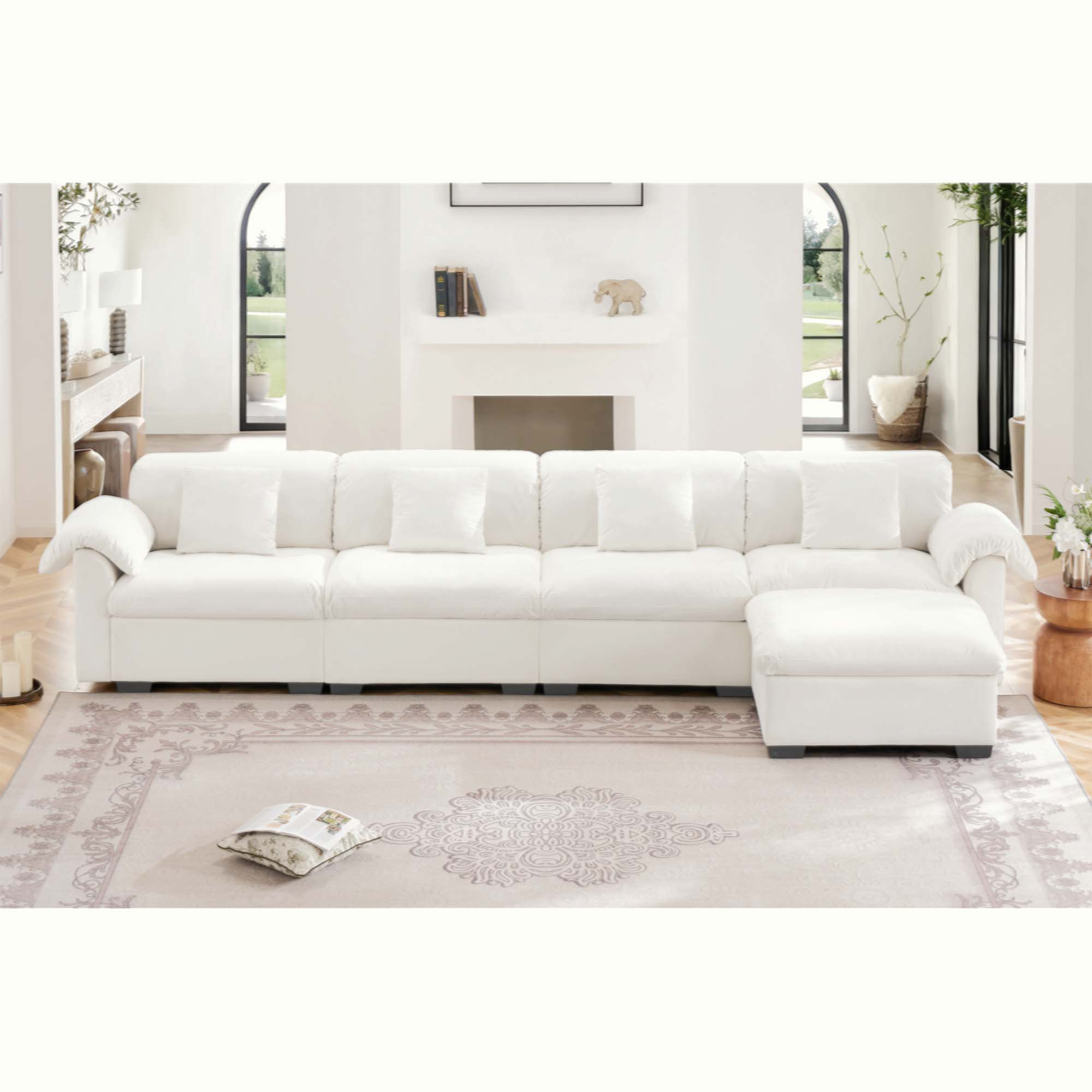Hokku Designs Extra Large And Long Oversized Sofa , L Shaped Sectional ...