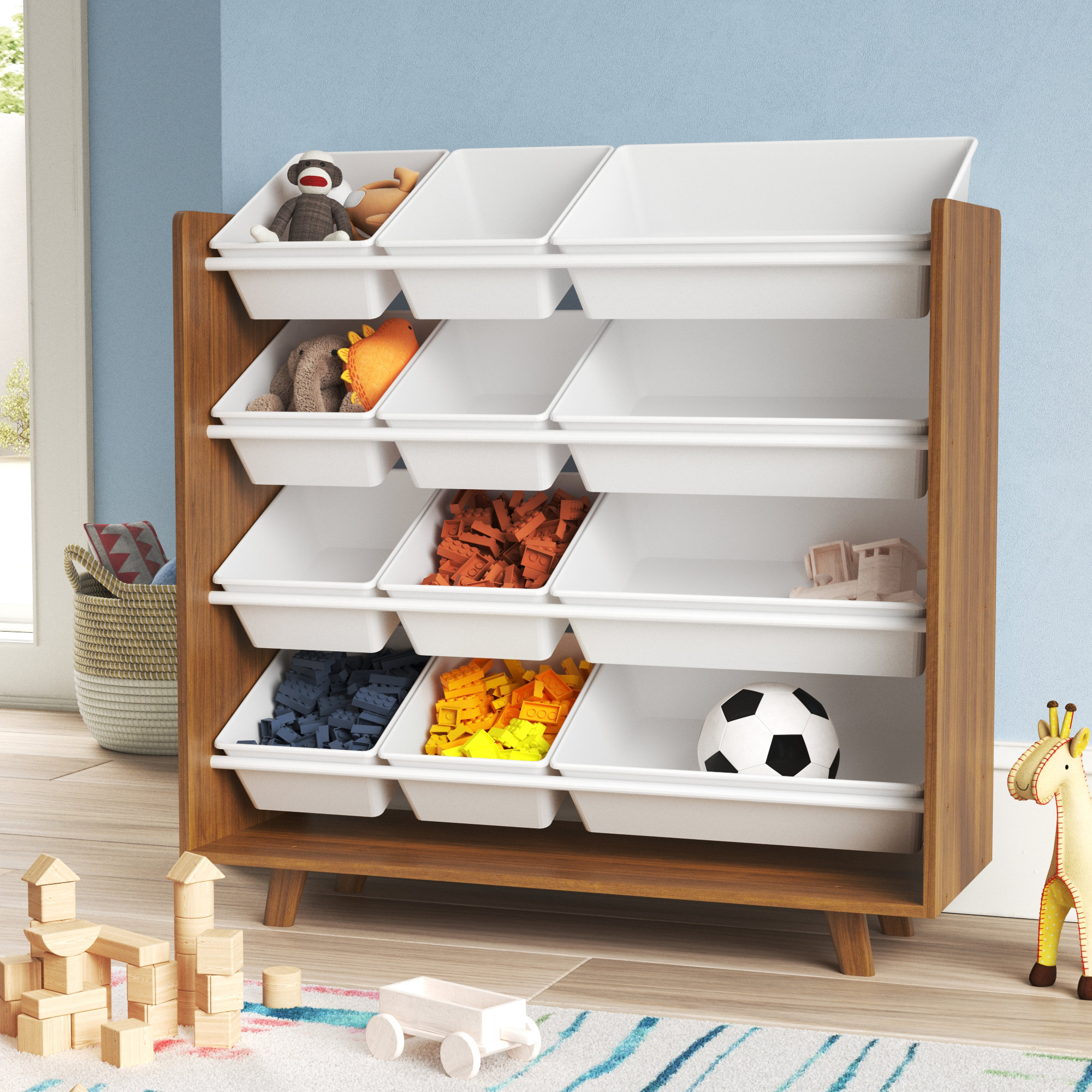 Mack & Milo™ Goggans Toy Organizer with Bins & Reviews - Wayfair Canada