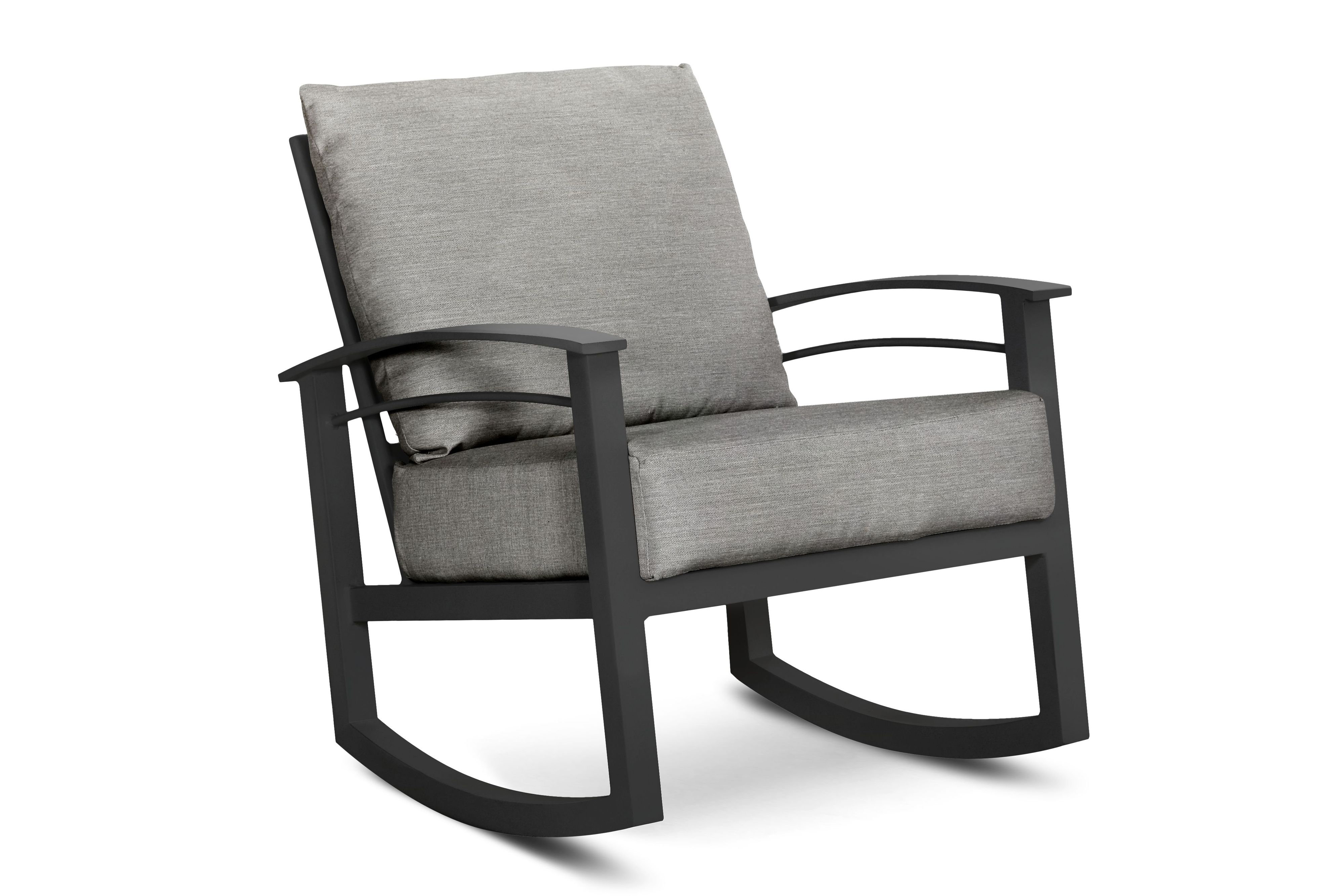 Winston Outdoor Rocking Metal Chair with Cushions | Wayfair