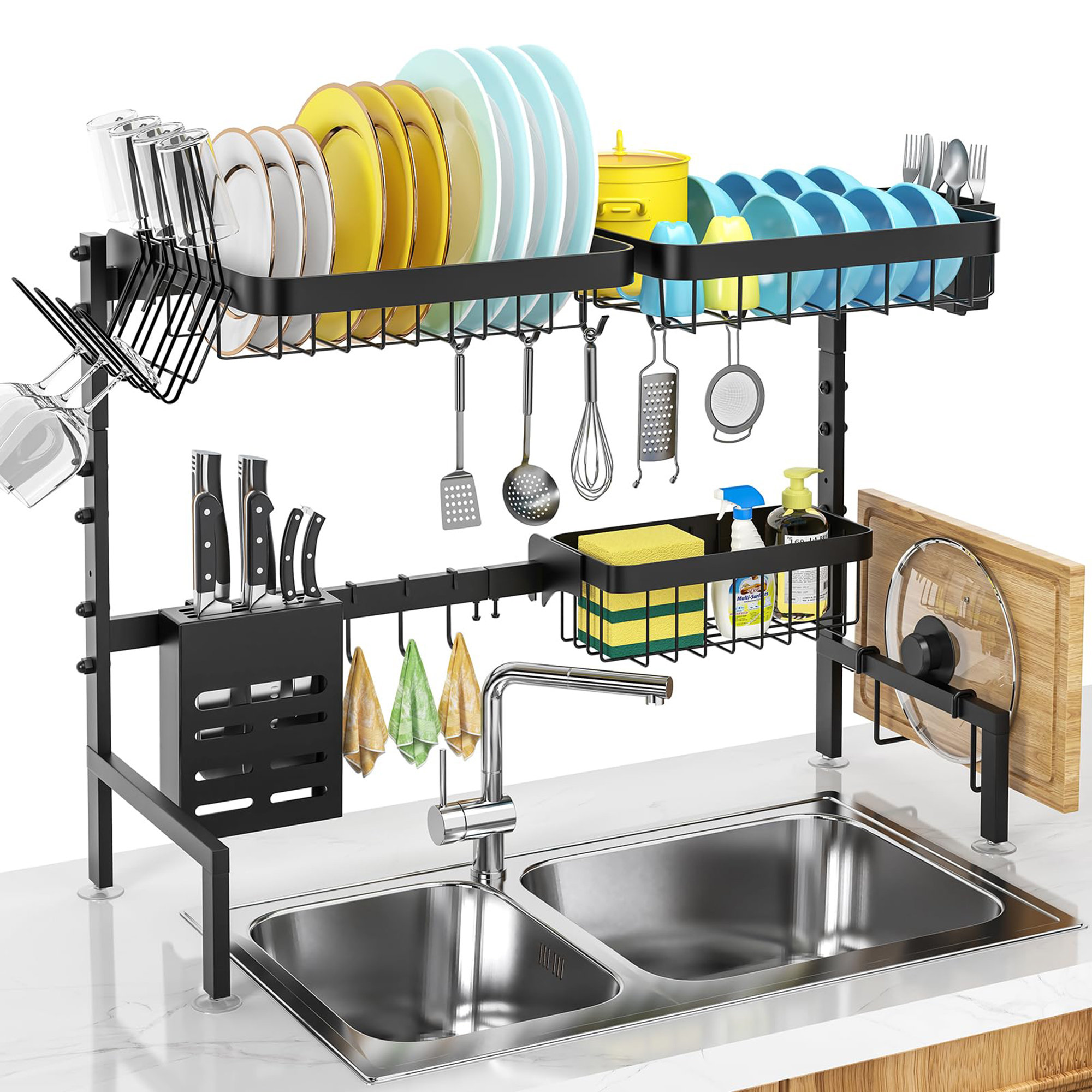 Underyr Stainless Steel Two Tier Dish Rack | Wayfair