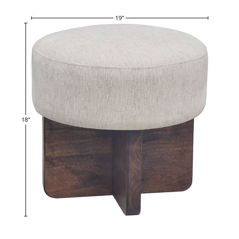 Joss & Main Gal Solid Wood Accent Stool | Wayfair