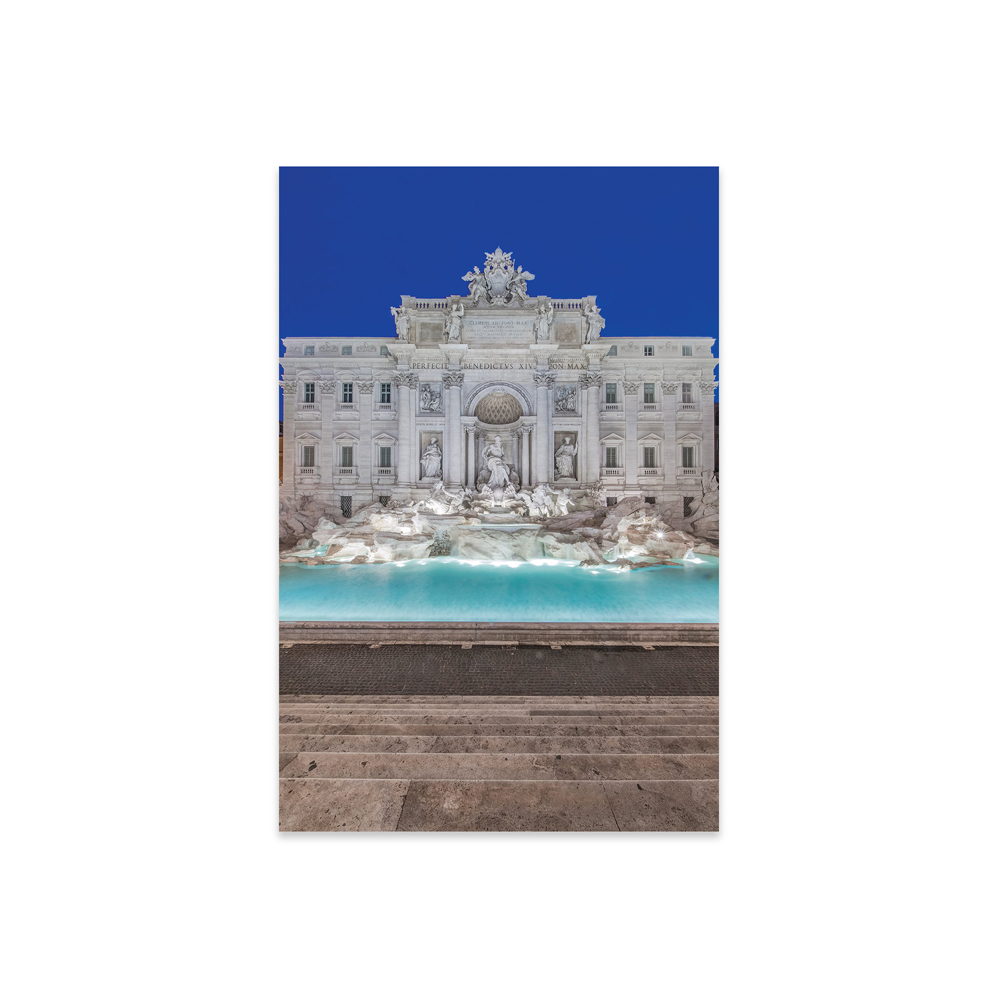 Ebern Designs Italy, Rome, Trevi Fountain At Dawn On Plastic/Acrylic by ...