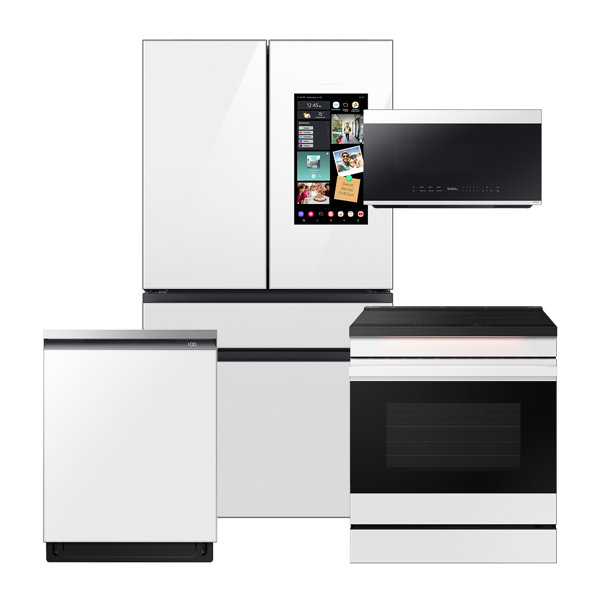 Samsung Bespoke Matte Black Steel Counter Depth Kitchen Package with 23 ...