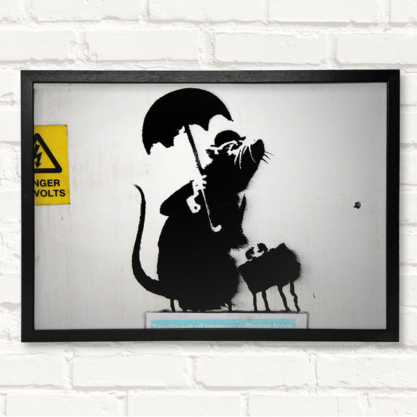 Metro Lane Electrical Rat - Closed Corner Frame Print on Wood | Wayfair ...