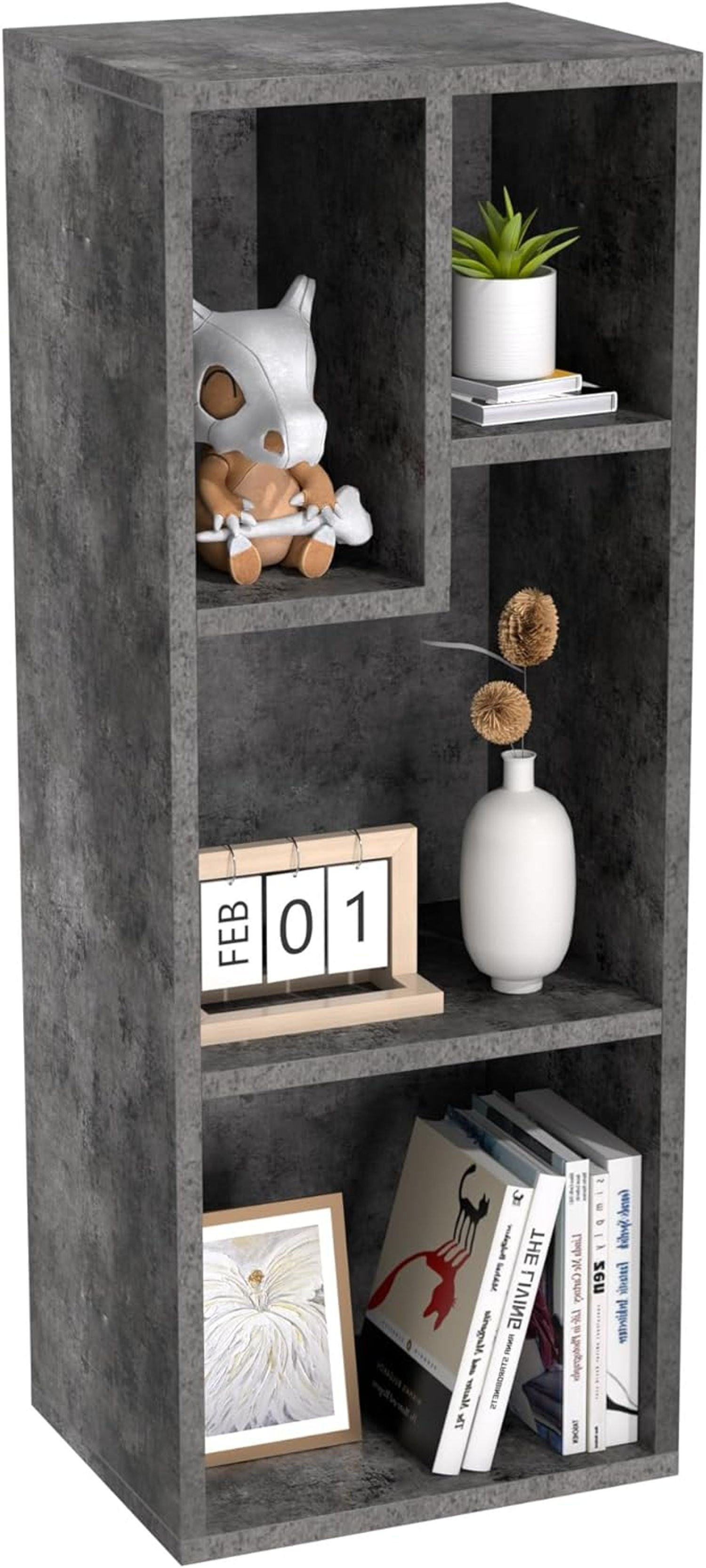 Mercer41 4 Cube Bookcase, Modern Storage for Standard Textbooks ...