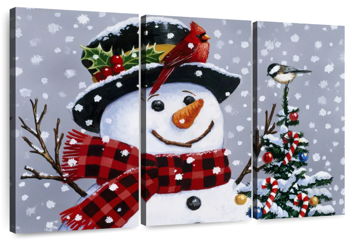 The Holiday Aisle® Lelend Happy Snowman | Wayfair
