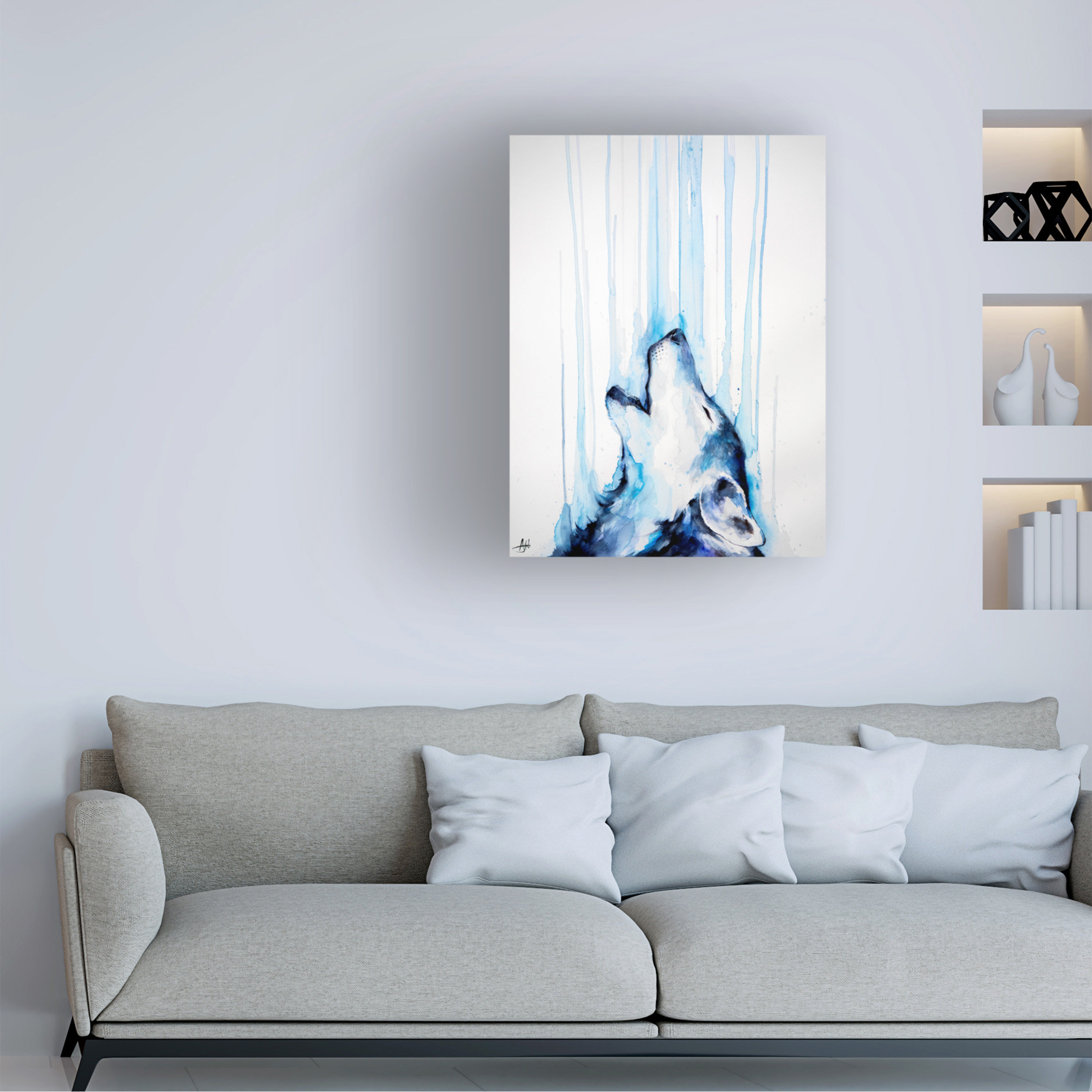 Winston Porter Marc Allante Howl Canvas Art | Wayfair