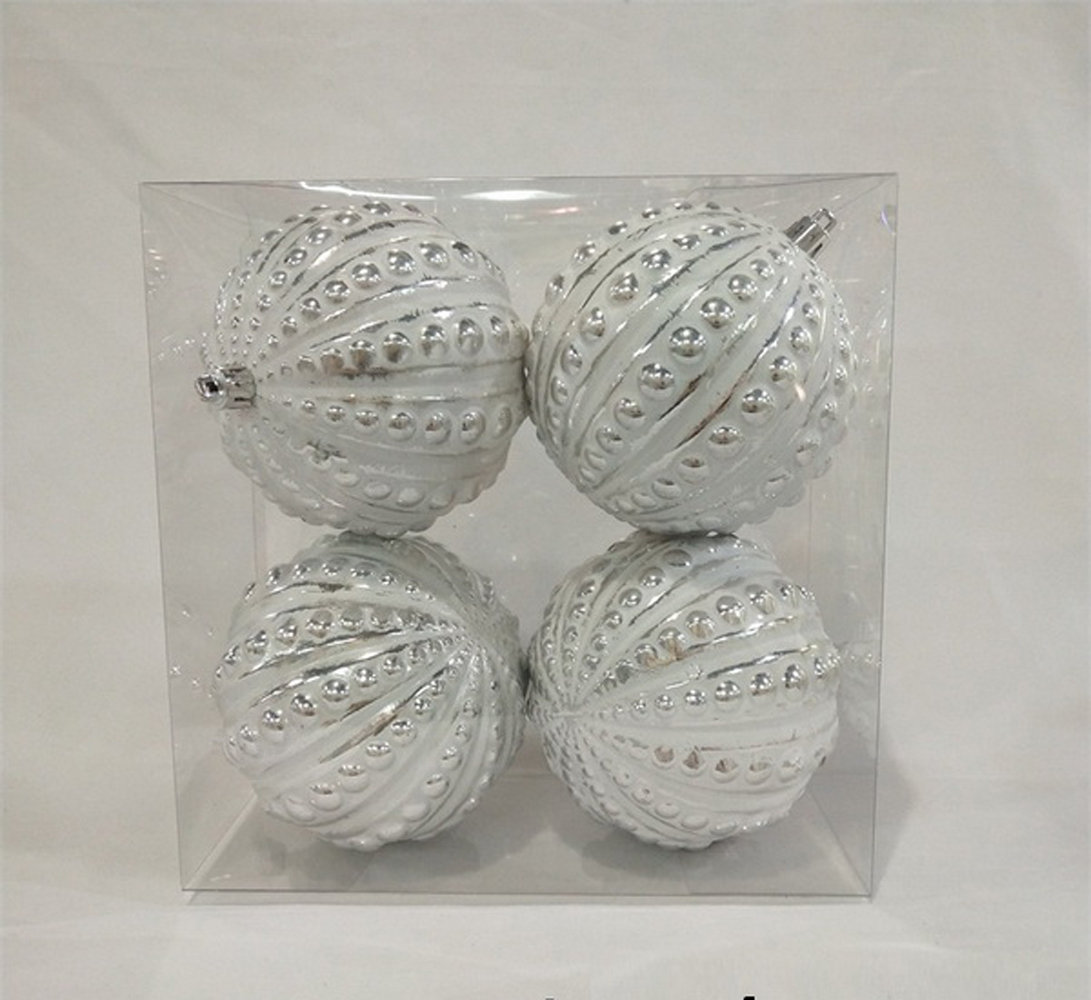 The Holiday Aisle® 4 Piece Ball Ornament Set | Wayfair