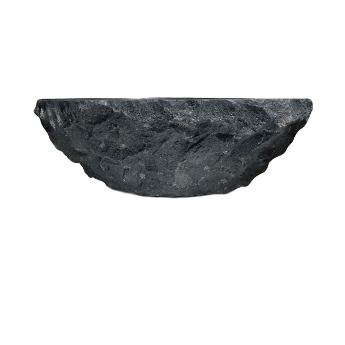 B.o.i 18'' Black Stone Oval Vessel Bathroom Sink | Wayfair