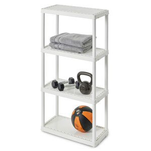 Gracious Living Storage Gracious Living 4 Shelf Fixed Height Solid ...