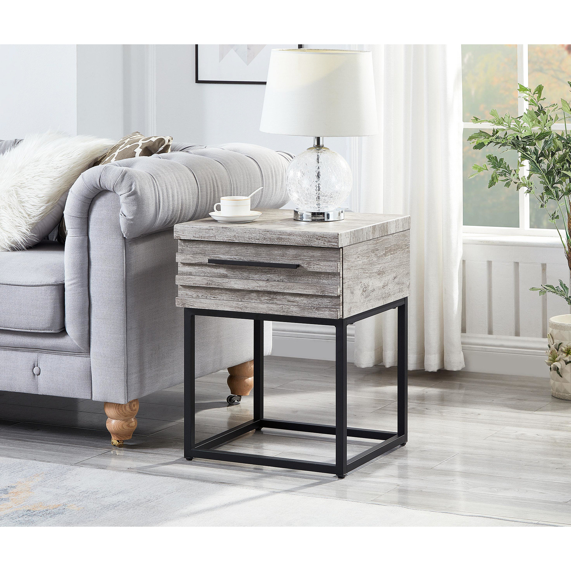 Wrought Studio™ Gray Celestial Contemporary Table - Stylish And ...