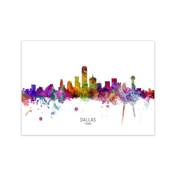 Ebern Designs Dallas Texas Skyline by Michael Tompsett - Graphic Art ...