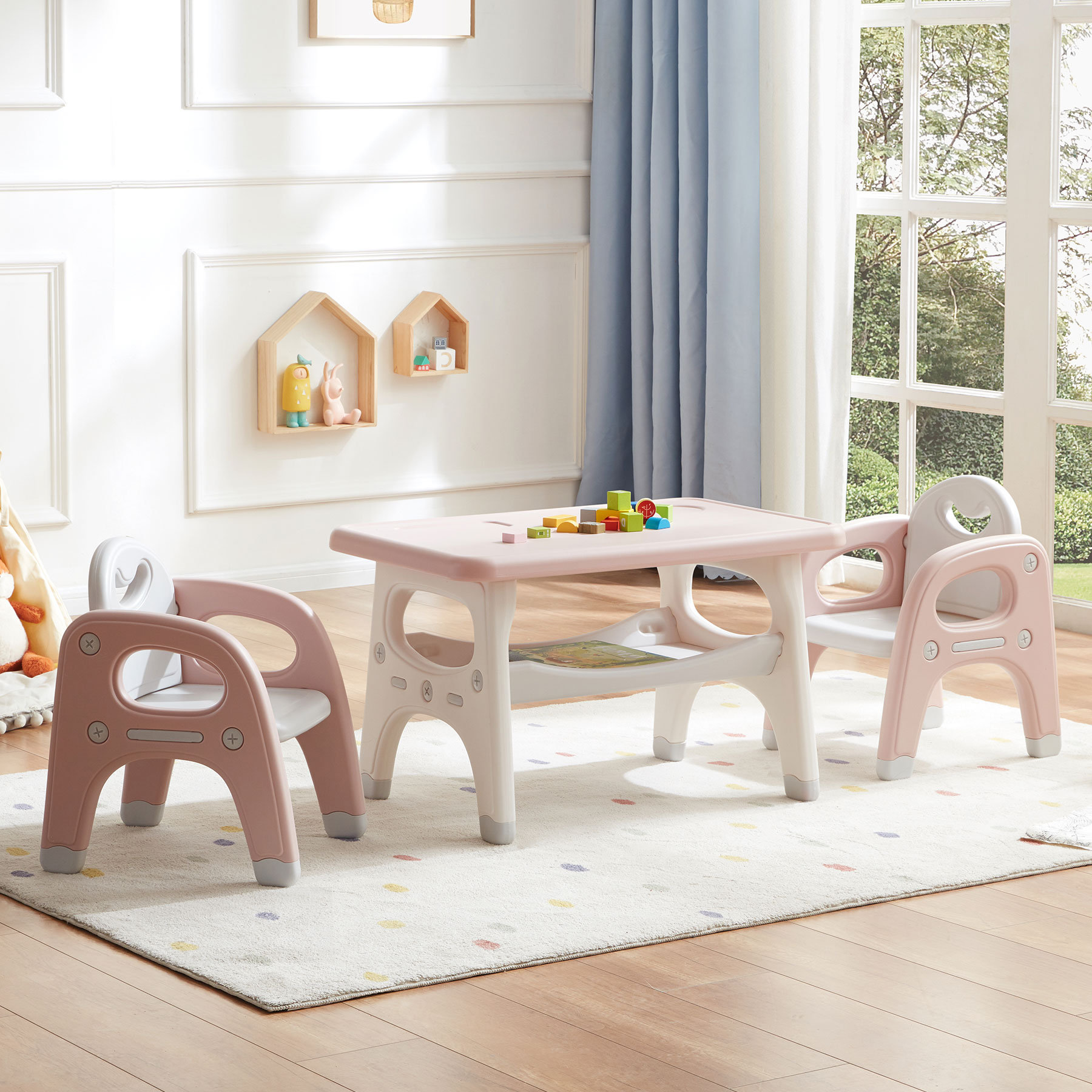 Zoomie Kids Kids Table and 2 Chairs Set - Wayfair Canada