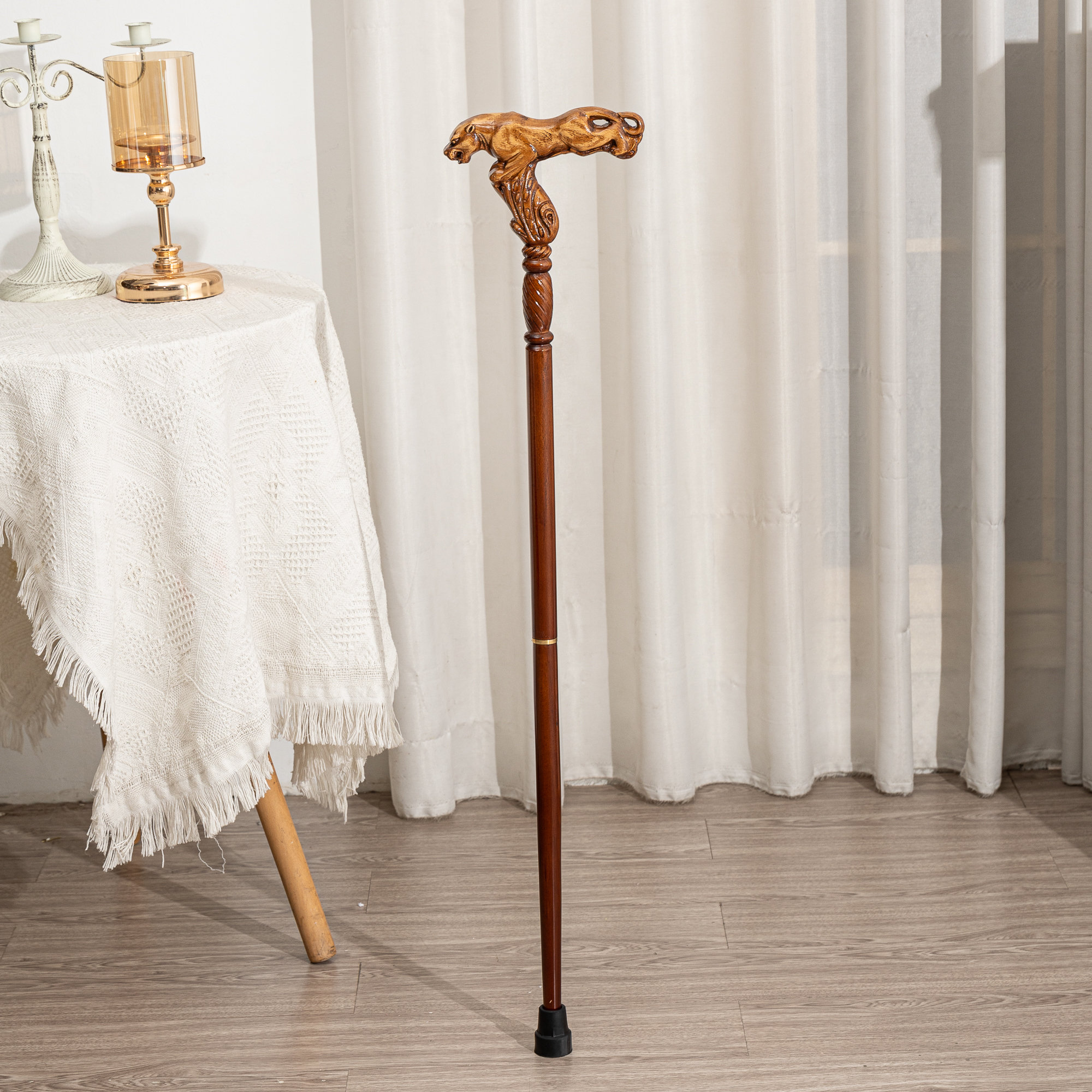 leopard walking cane