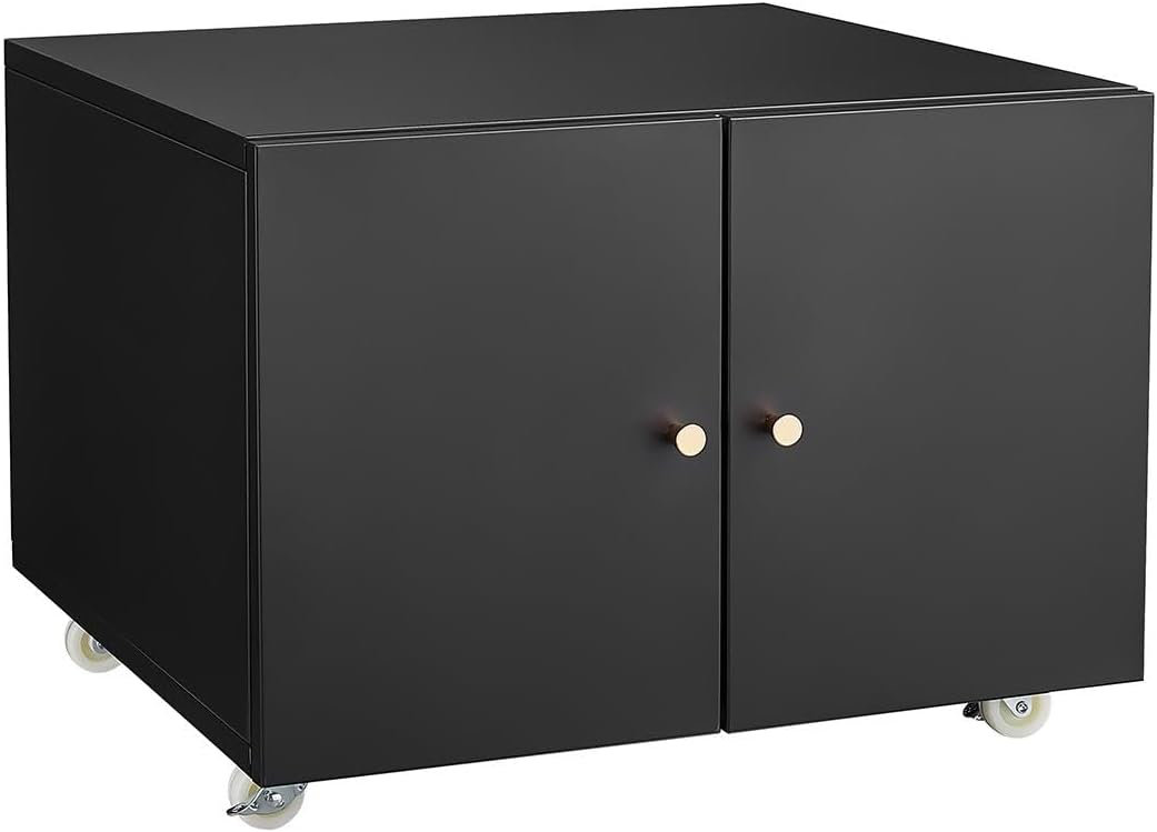 Yesurprise 17.32/23.6in Printer Stand with Storage, Mobile Printer ...