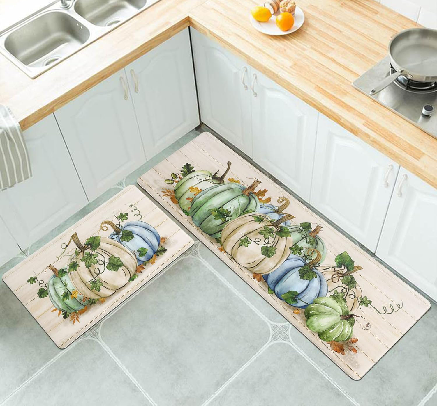 Gracie Oaks Fall Kitchen Mat Cushioned Comfort Standing Desk Mats Rugs ...
