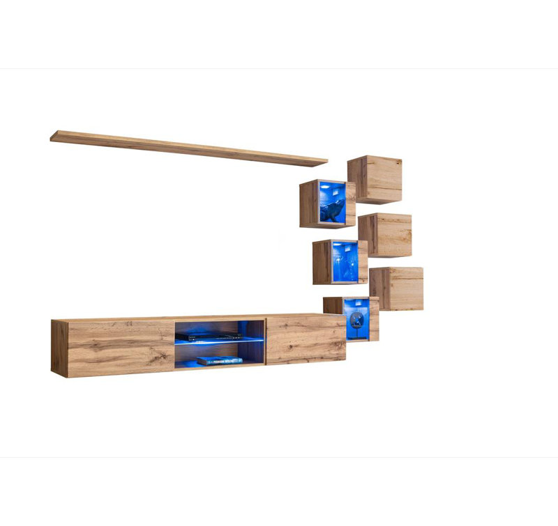 17 Stories Switch XXI Wall Entertainment Unit for TVs up to 75 Inch ...