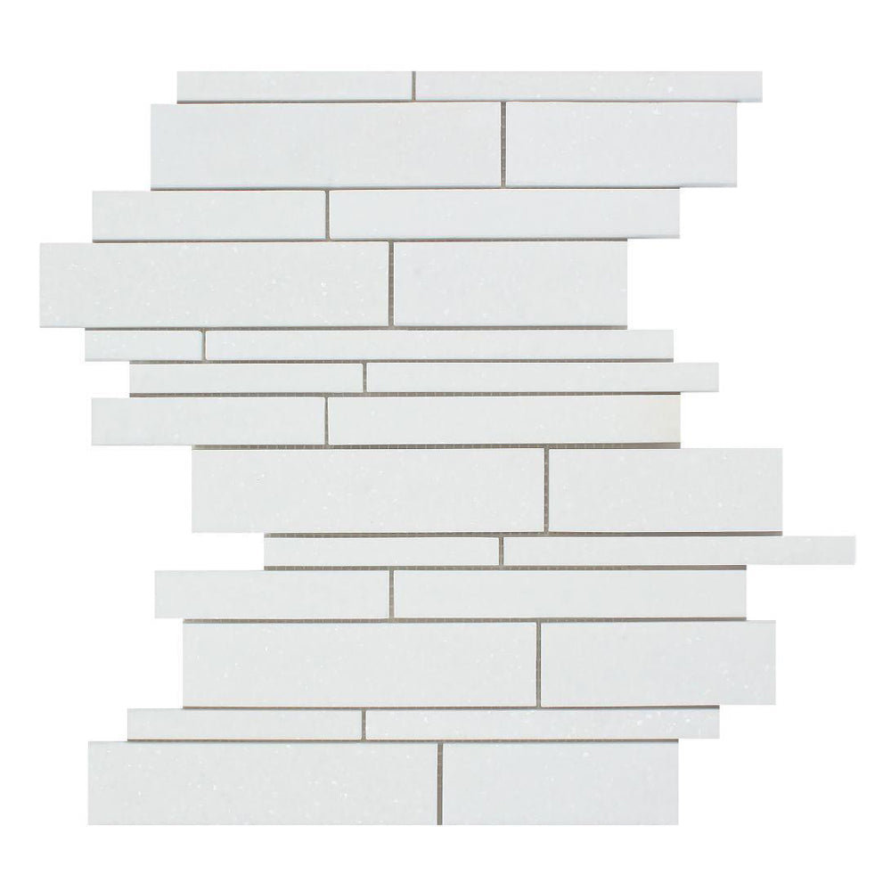 Stone & Tile Shoppe, Inc. Marble Linear Mosaic Wall & Floor Tile | Perigold