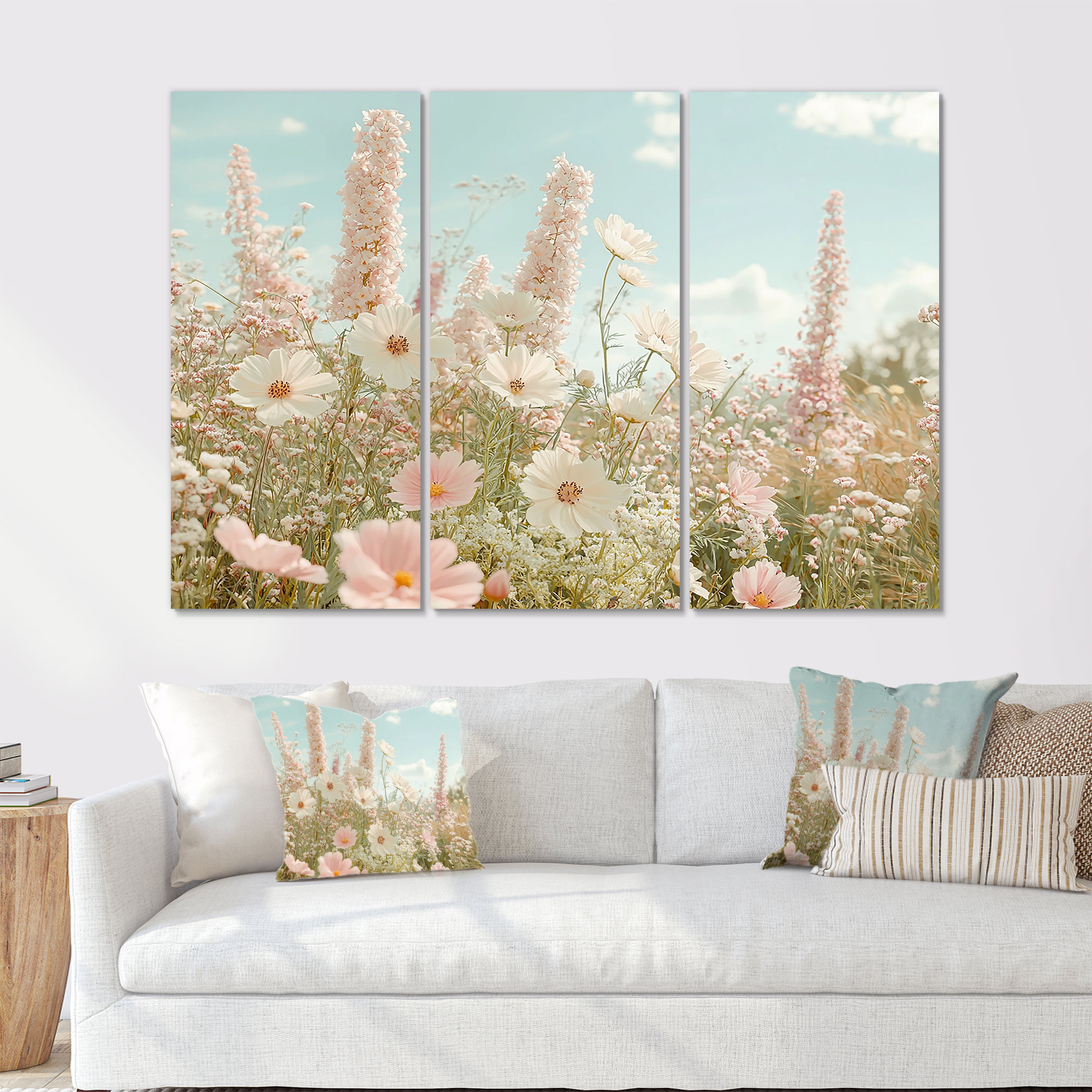 Ophelia & Co. Pink And Green Farm Pink Pale Blooms II - Farmhouse Wall ...