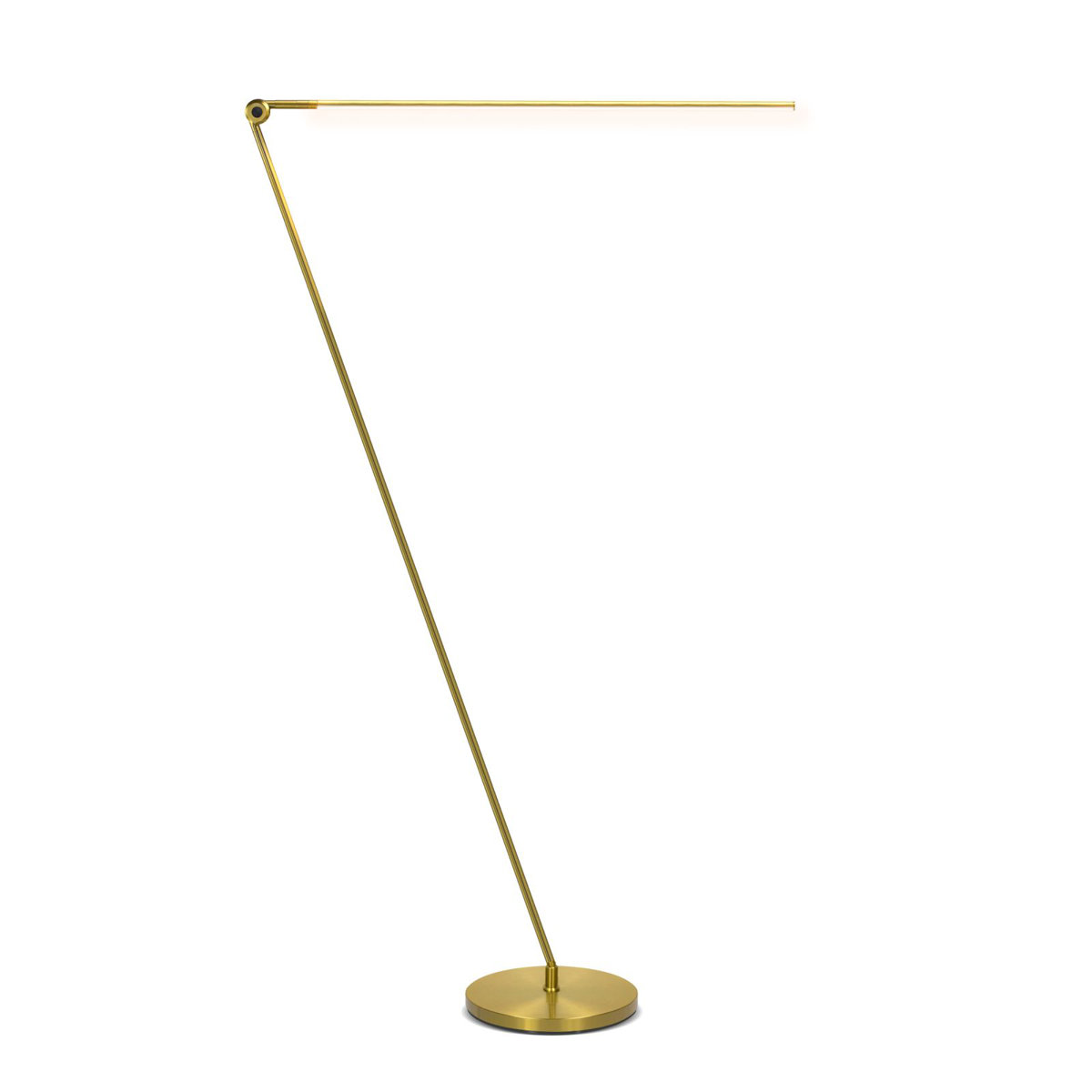Brightech Libra 54.5" Modern Industrial LED Floor Lamp with Rotating ...