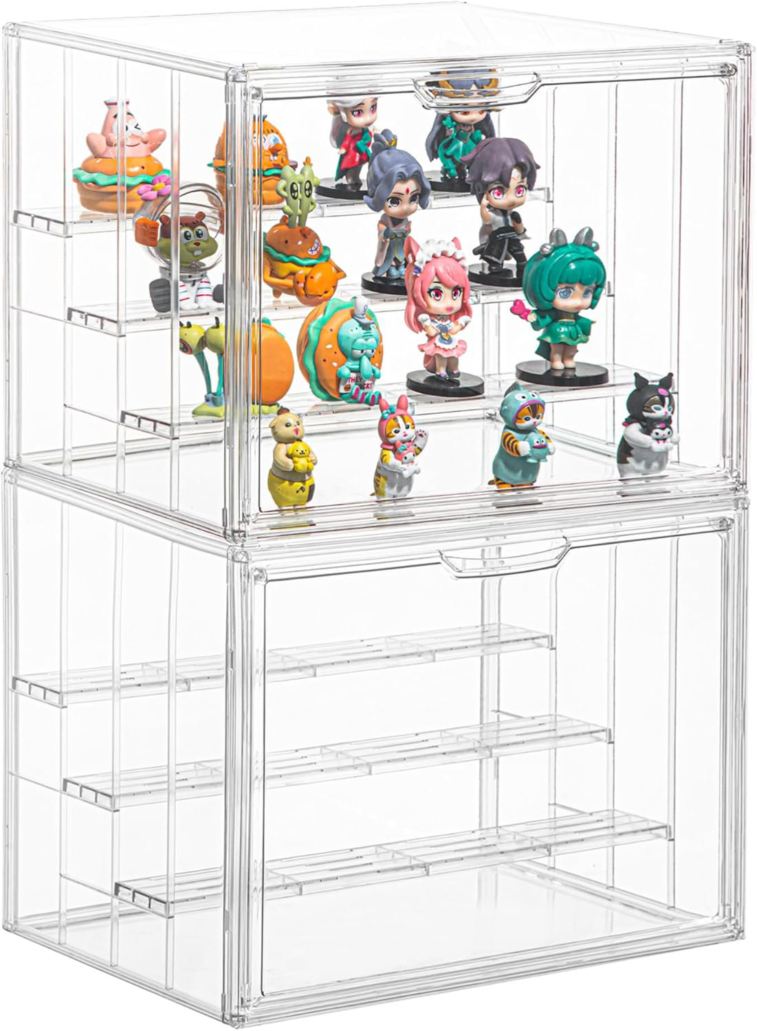 RAPTIZ Clear Acrylic Display Case For Figures 4 Layer Figure Display ...