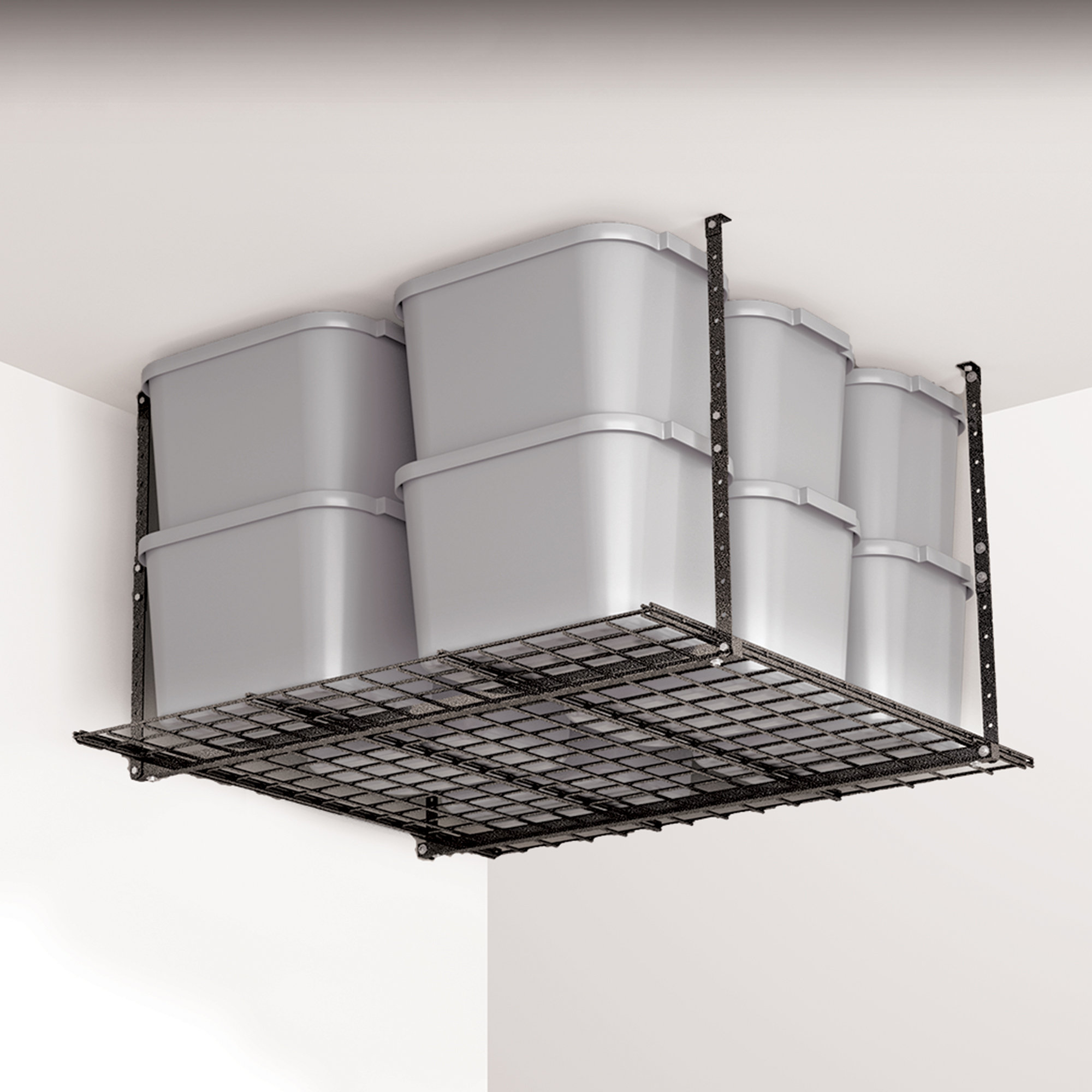 Hyloft Ceiling Mounted Shelf Adjustable Garage Ceiling Mounted Storage