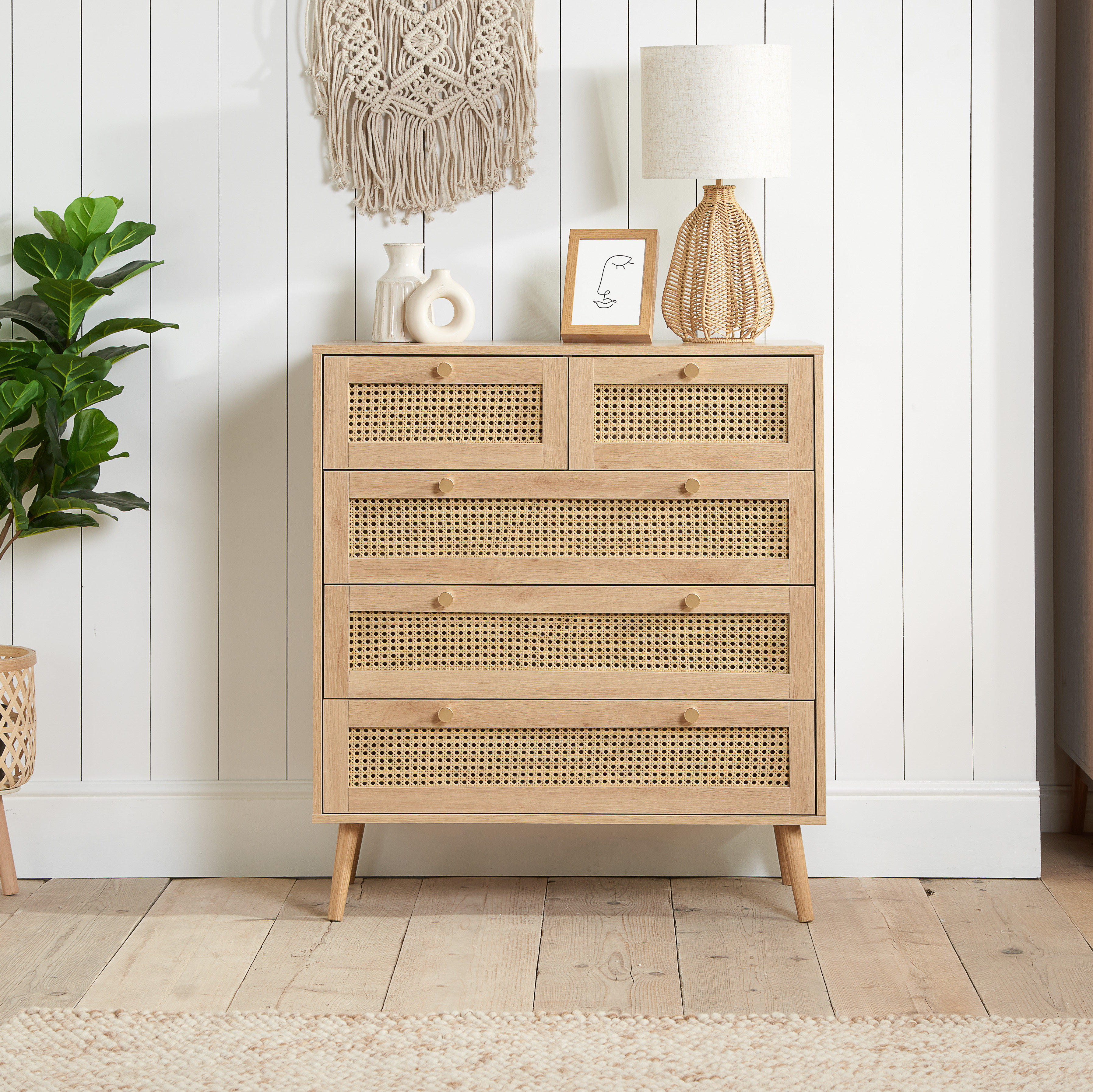 Norden Home Noemi 5 Drawer 85Cm W Chest | Wayfair.co.uk