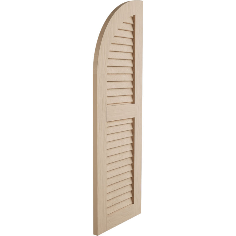 Ekena Millwork Timberthane Two Equal Louver w/Quarter Round Arch Top ...