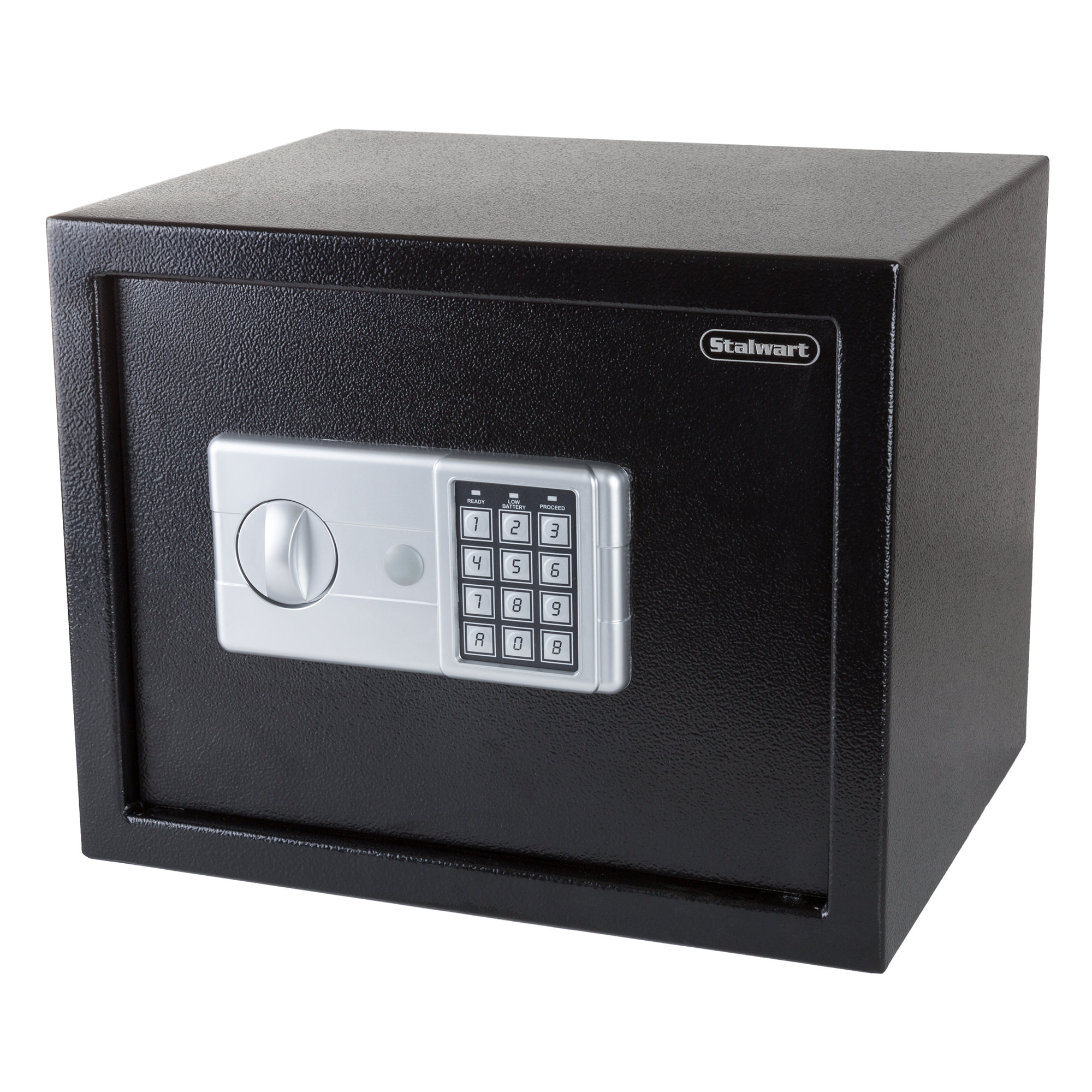 Stalwart Digital Safe with Electronic Keypad and 2 Manual Override Keys - Compact Steel ...