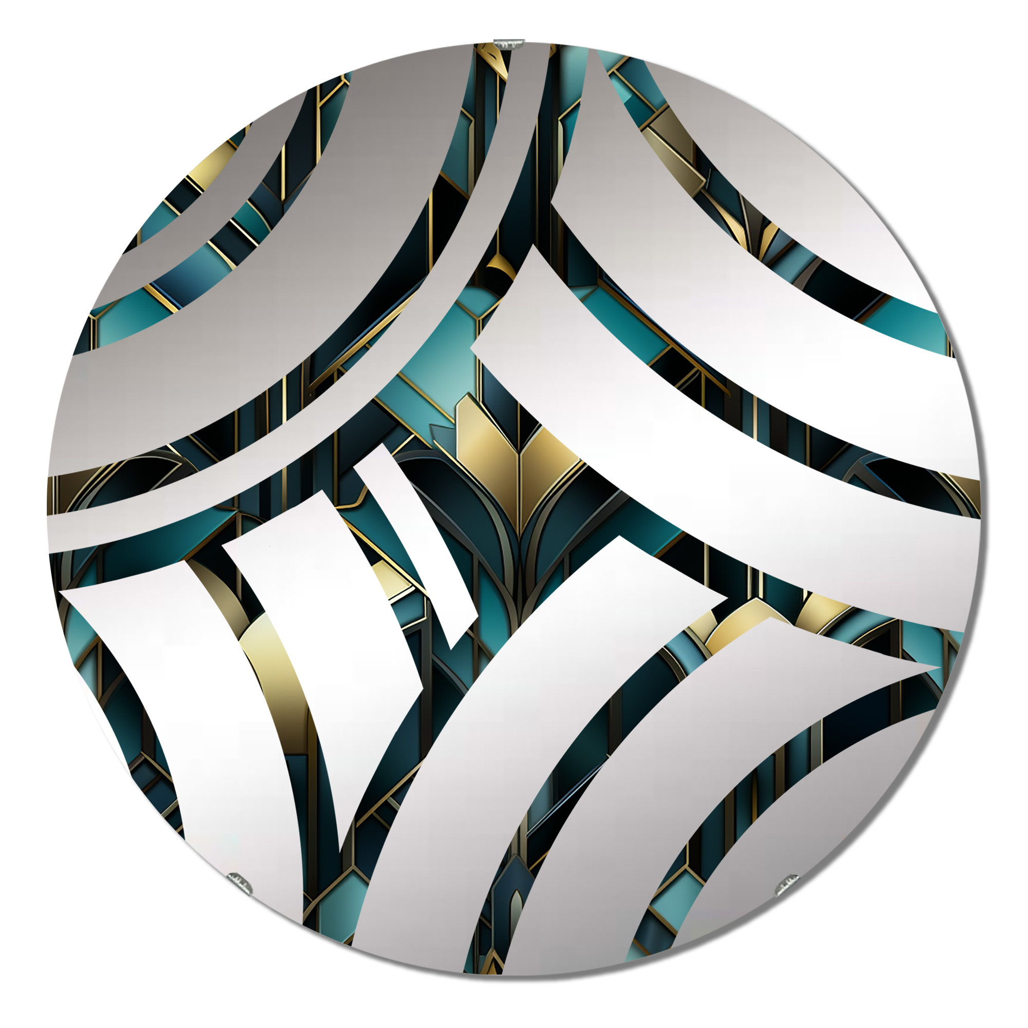 East Urban Home Gesko - Centre Wave Decorative Mirror | Wayfair