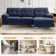 Mercer41 Premont 83'' Upholstered Sofa & Chaise & Reviews | Wayfair