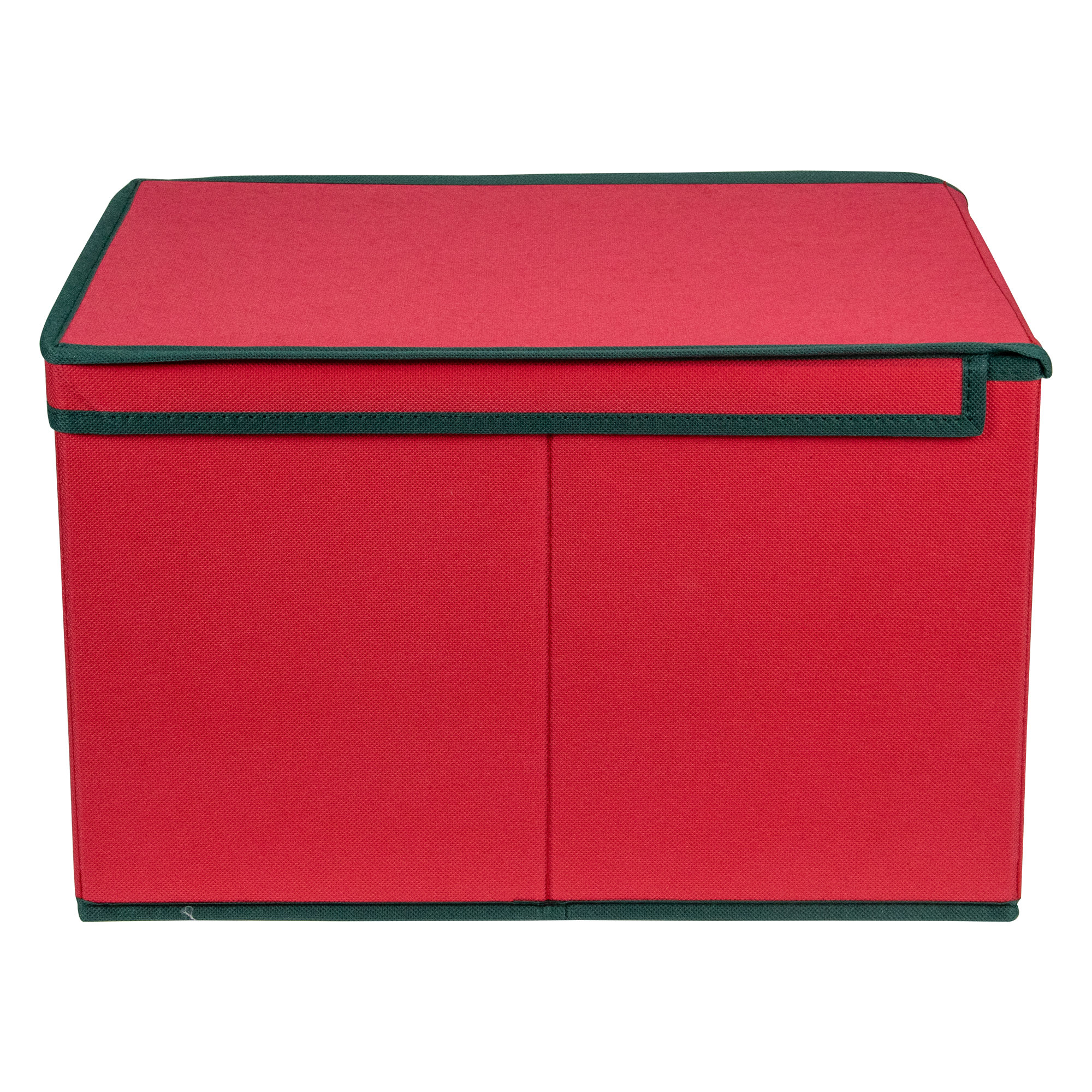 Northlight 16" Red And Green Collapsible Christmas Decoration Storage ...
