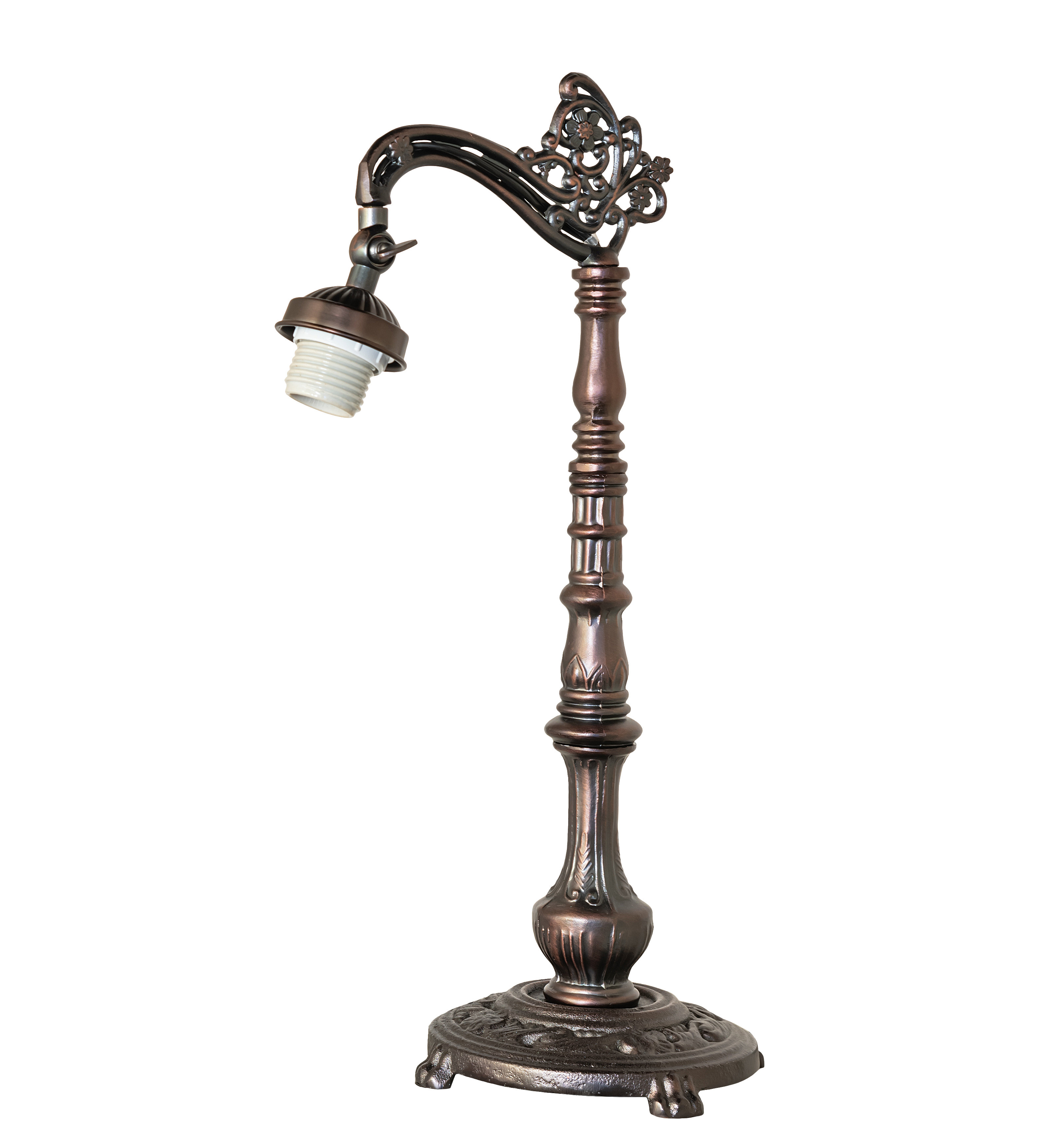 Meyda Lighting 20" High Mahogany Bronze Bridge Arm Table Base | Perigold