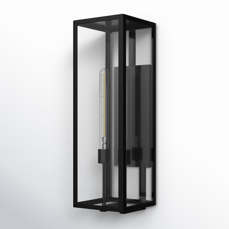 Briana 2 Light Rectangle Outdoor Aluminum Wall Light | Birch Lane