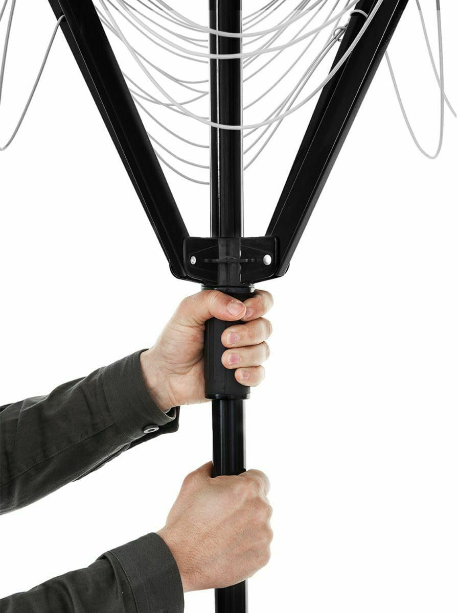 Rebrilliant Heavy Duty Outdoor Umbrella Clothes Drying Rack With 165Ft ...