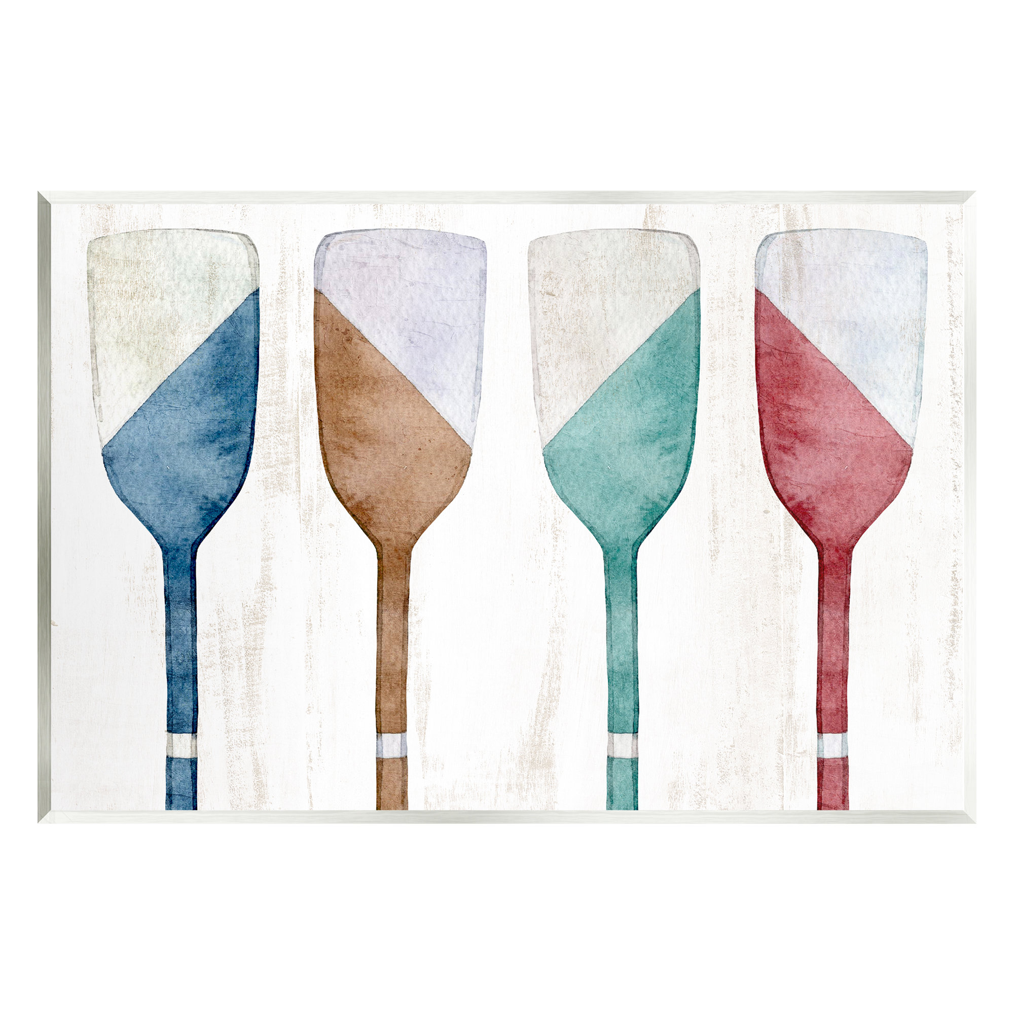 Stupell Industries Rustic Boat Oars Wall Plaque Art Design By Kim Allen ...